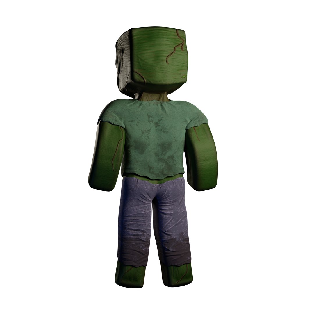 Zombie Minecraft 3D - TurboSquid 2176432