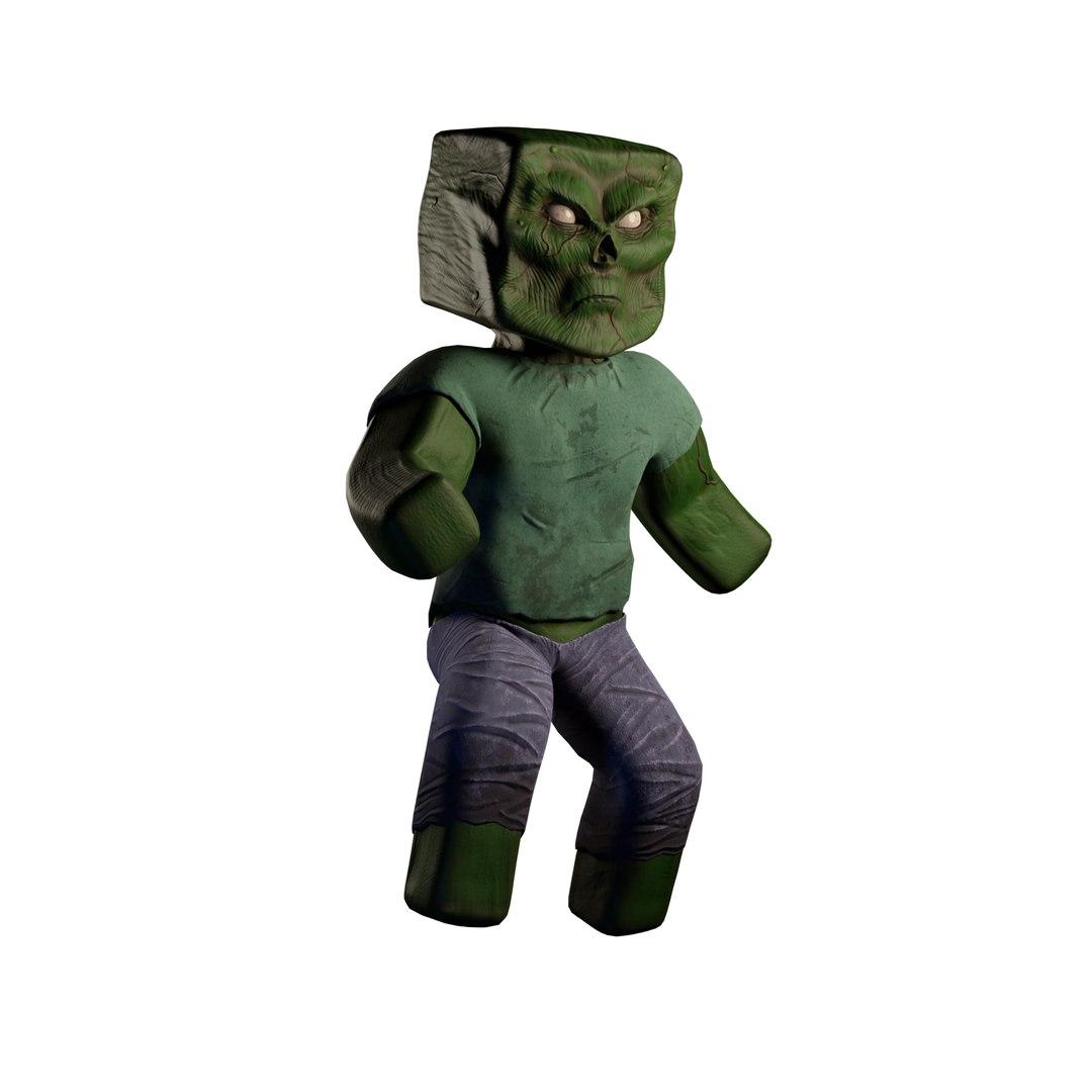 Zombie Minecraft 3D - TurboSquid 2176432