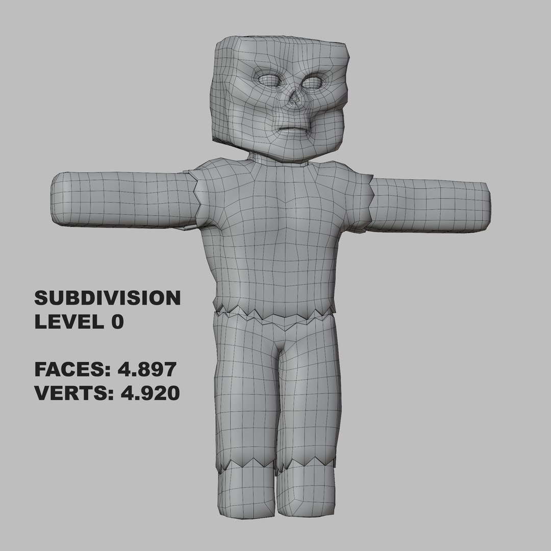 Zombie Minecraft 3D - TurboSquid 2176432