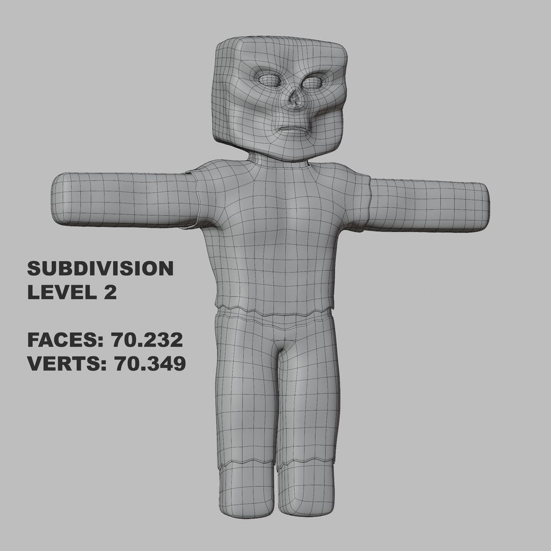 Zombie Minecraft 3D - TurboSquid 2176432