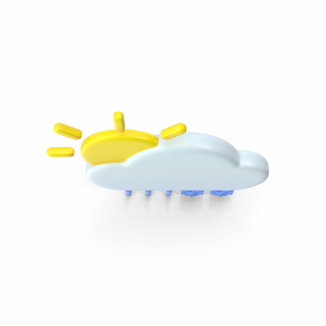 Weather Icon 6 3D Model - TurboSquid 2320204