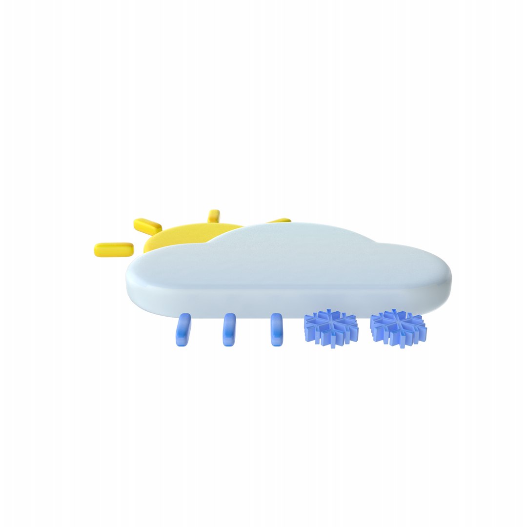 Weather Icon 6 3D Model - TurboSquid 2320204