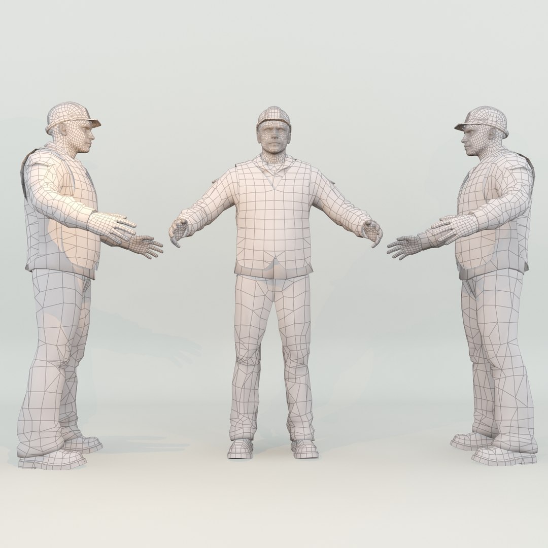 3d Model Worker Pack