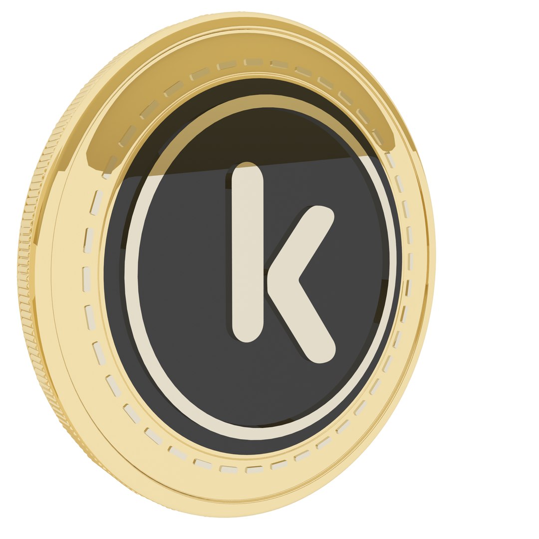 3D Model Kcash Cryptocurrency Gold Coin - TurboSquid 1857010