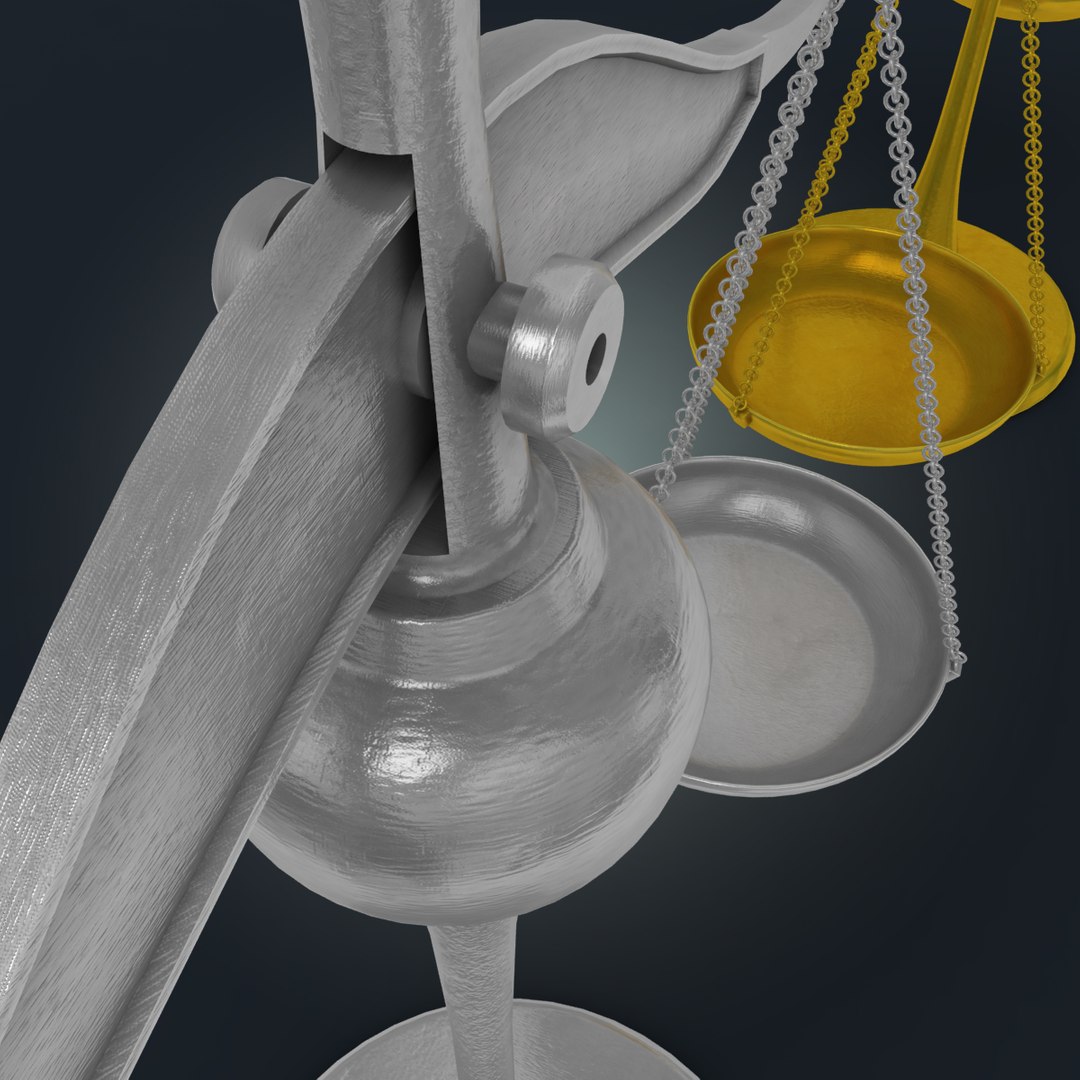 3d scales gold silver