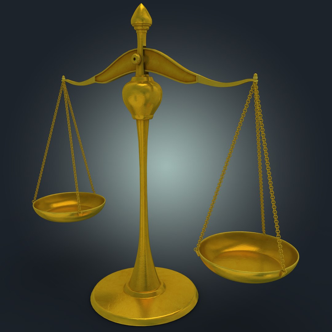 3d scales gold silver