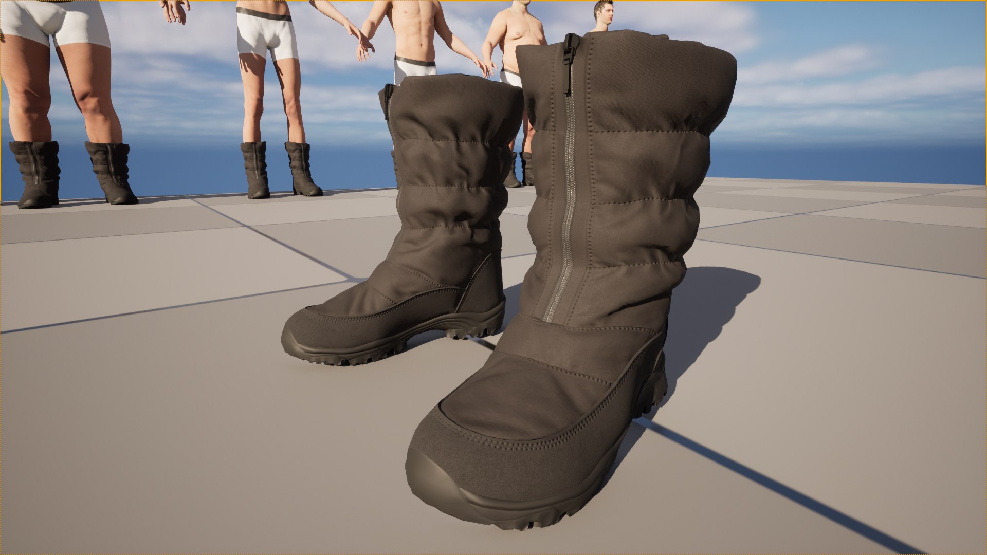 3D Boots 191 - All MH Bodies UE5 Skeletons - Rigged - TurboSquid 2323836