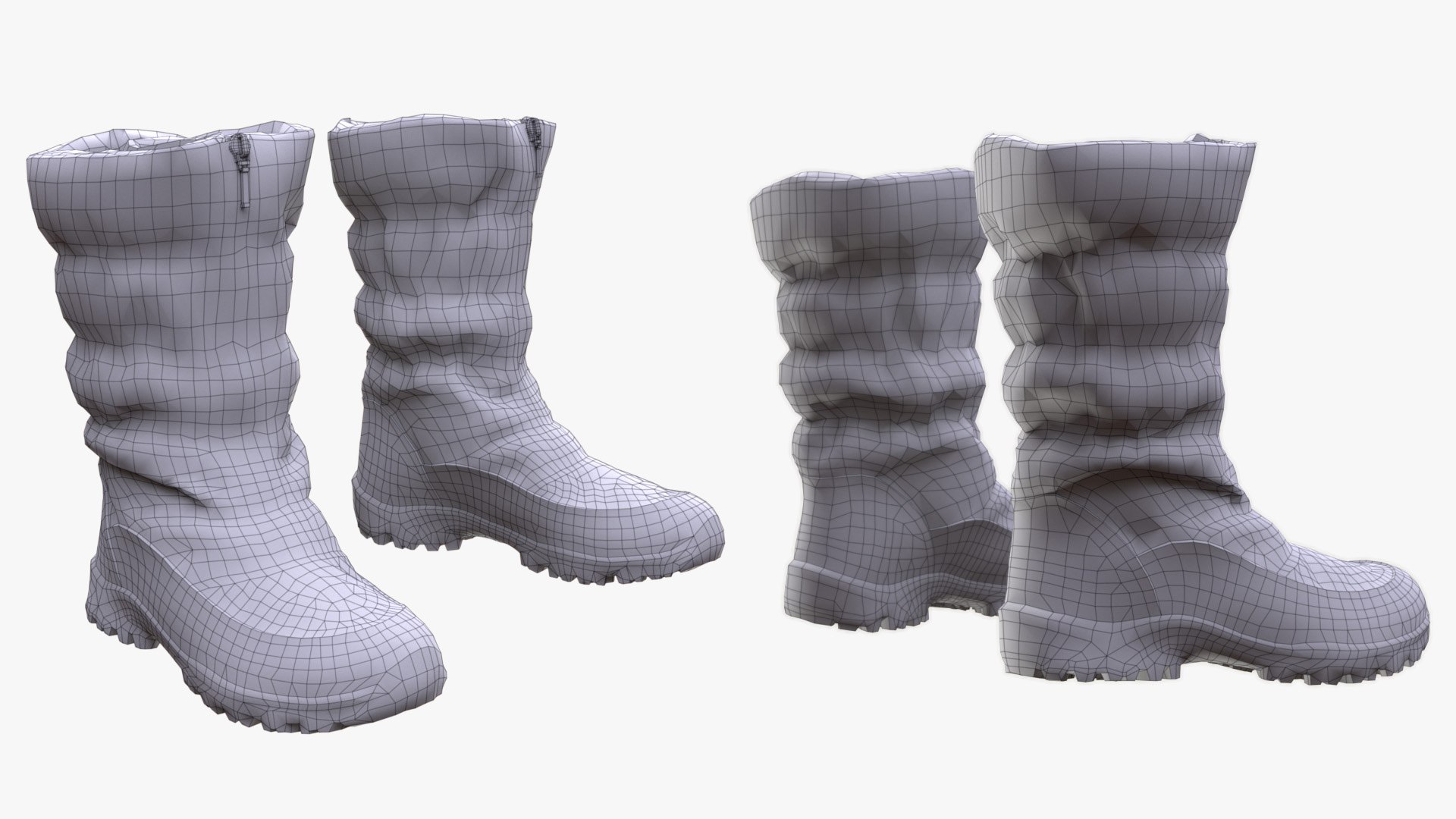 3D Boots 191 - All MH Bodies UE5 Skeletons - Rigged - TurboSquid 2323836