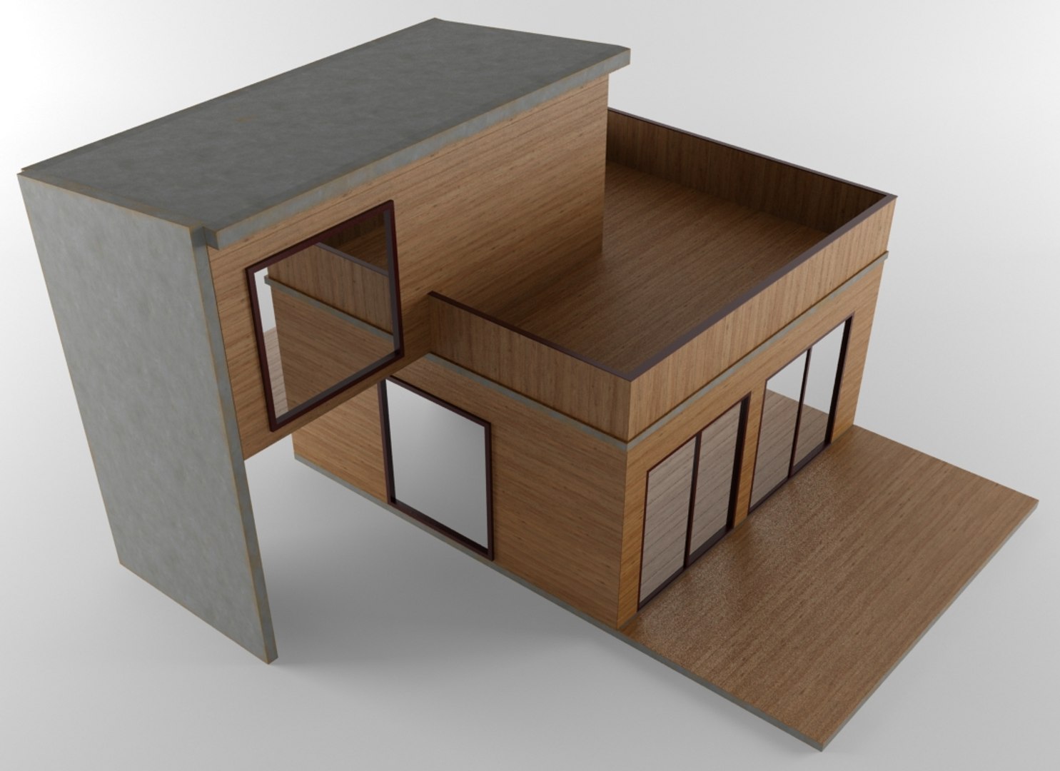3d model cottage