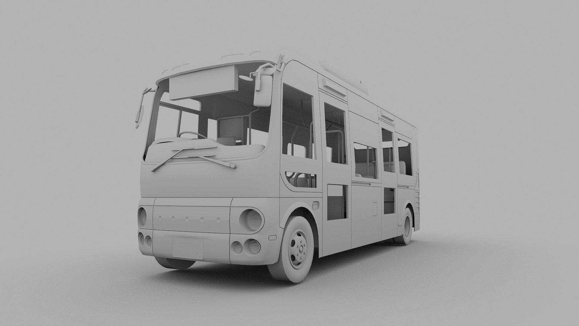 HINO Poncho Parktower Shuttlebus 3D - TurboSquid 2427524