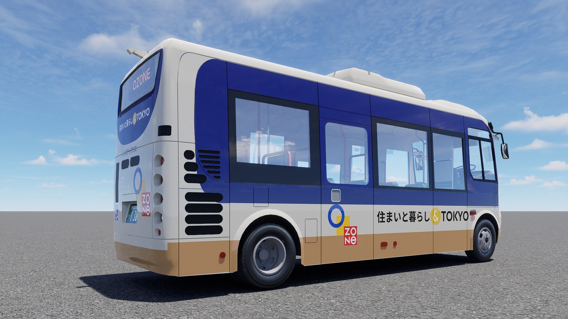 HINO Poncho Parktower Shuttlebus 3D - TurboSquid 2427524