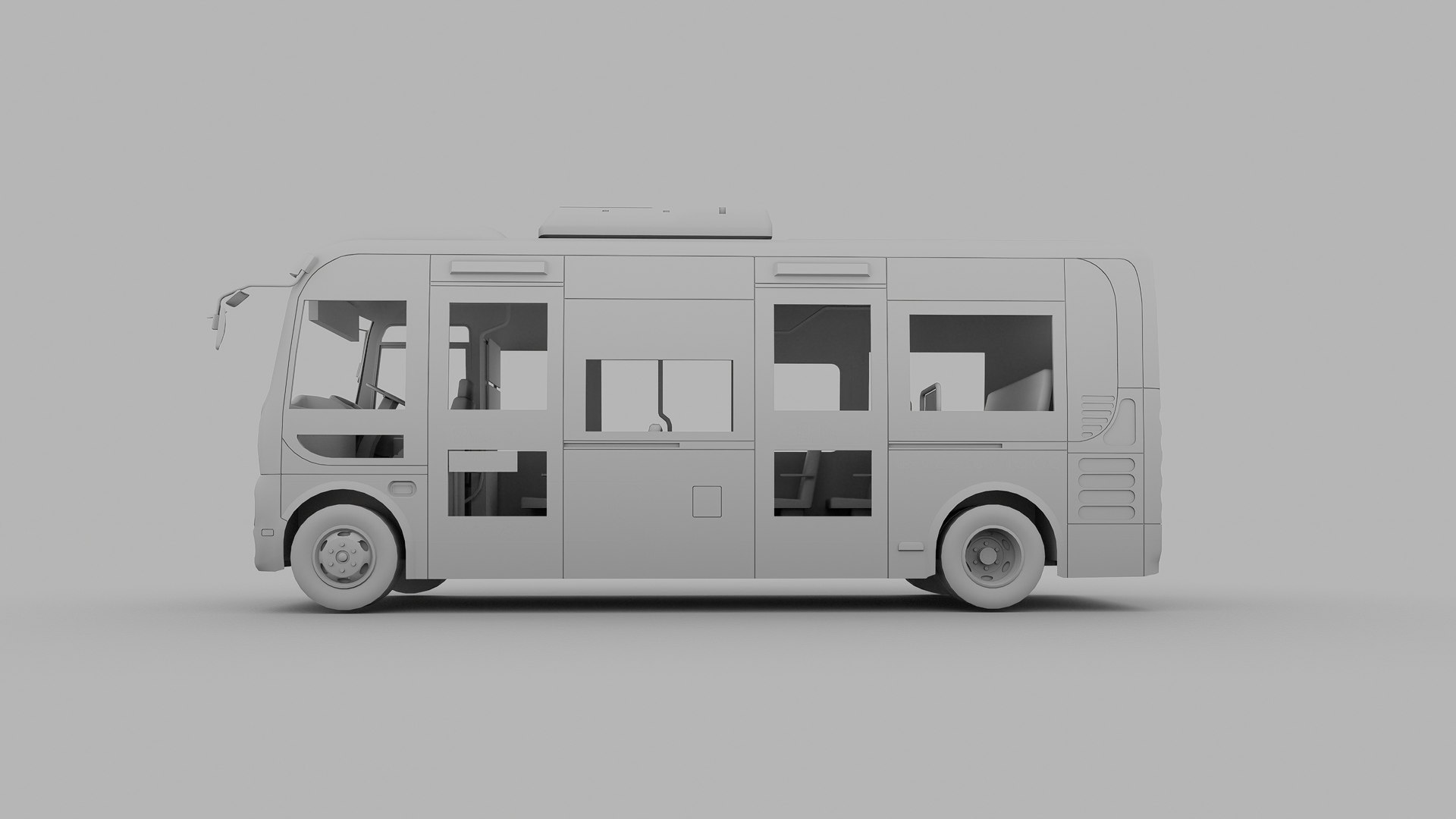 HINO Poncho Parktower Shuttlebus 3D - TurboSquid 2427524