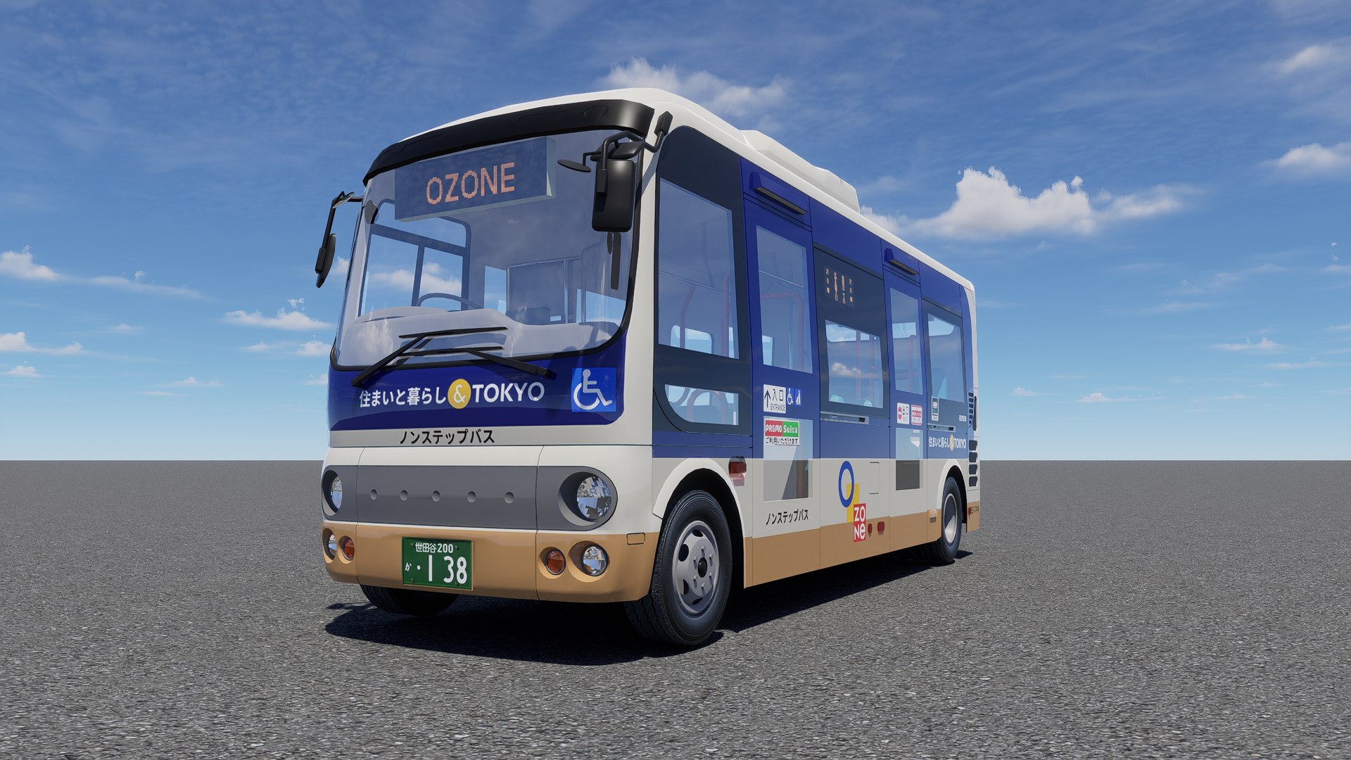 HINO Poncho Parktower Shuttlebus 3D - TurboSquid 2427524