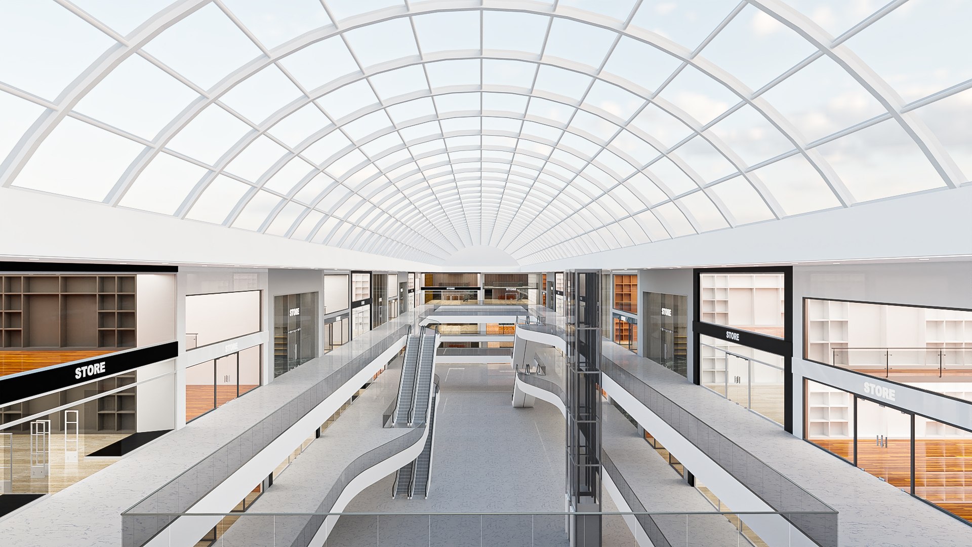 Mall interiors collection 2 3D model - TurboSquid 2159691