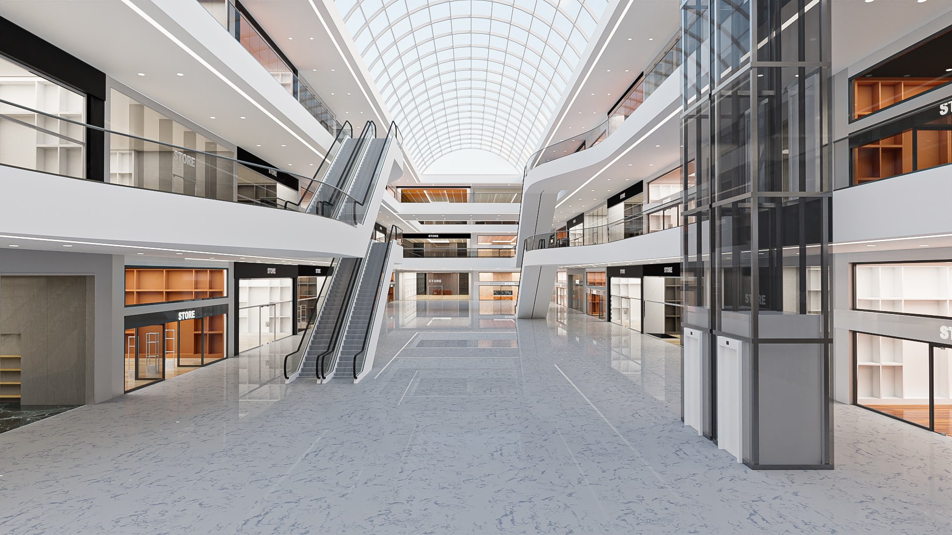 Mall interiors collection 2 3D model - TurboSquid 2159691