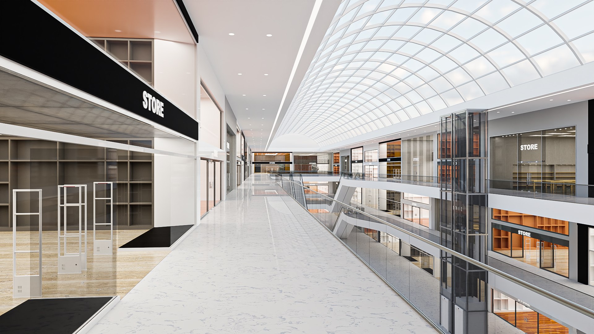 Mall interiors collection 2 3D model - TurboSquid 2159691