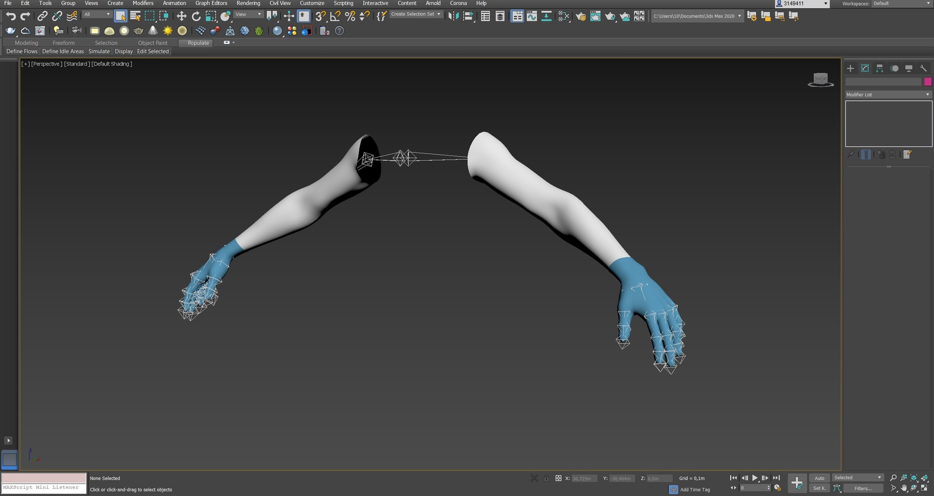 3D Gloved Medical Hand Rig - TurboSquid 1643428