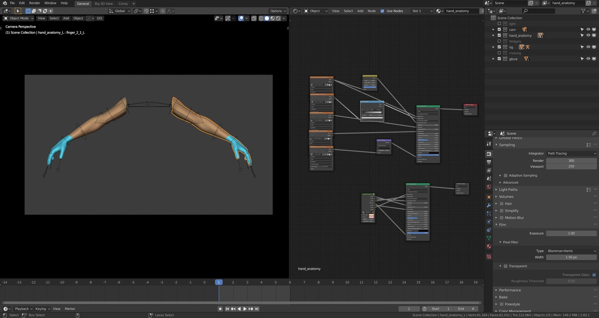 3D Gloved Medical Hand Rig - TurboSquid 1643428