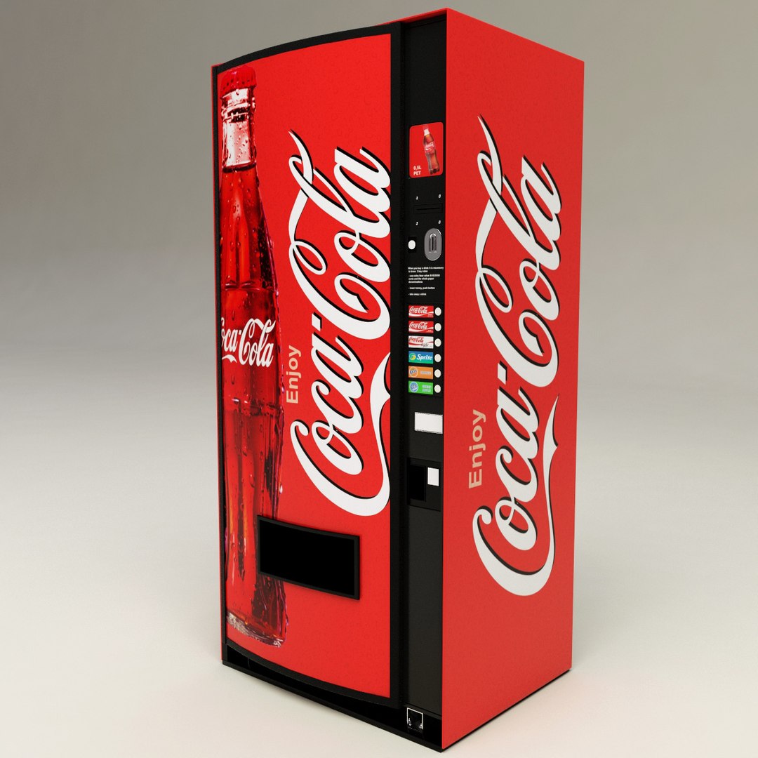 Coca Cola Vending Machine 3d Model