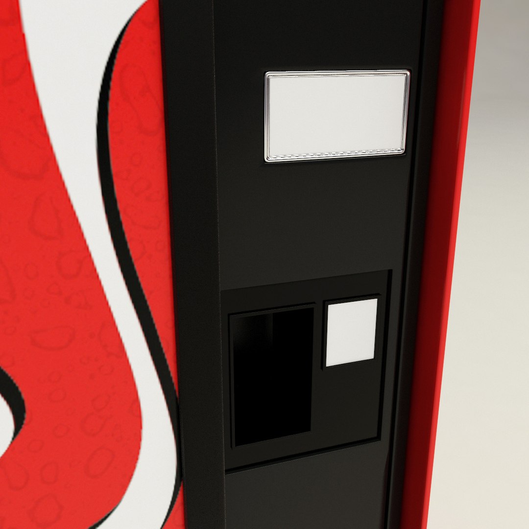 Coca Cola Vending Machine 3d Model