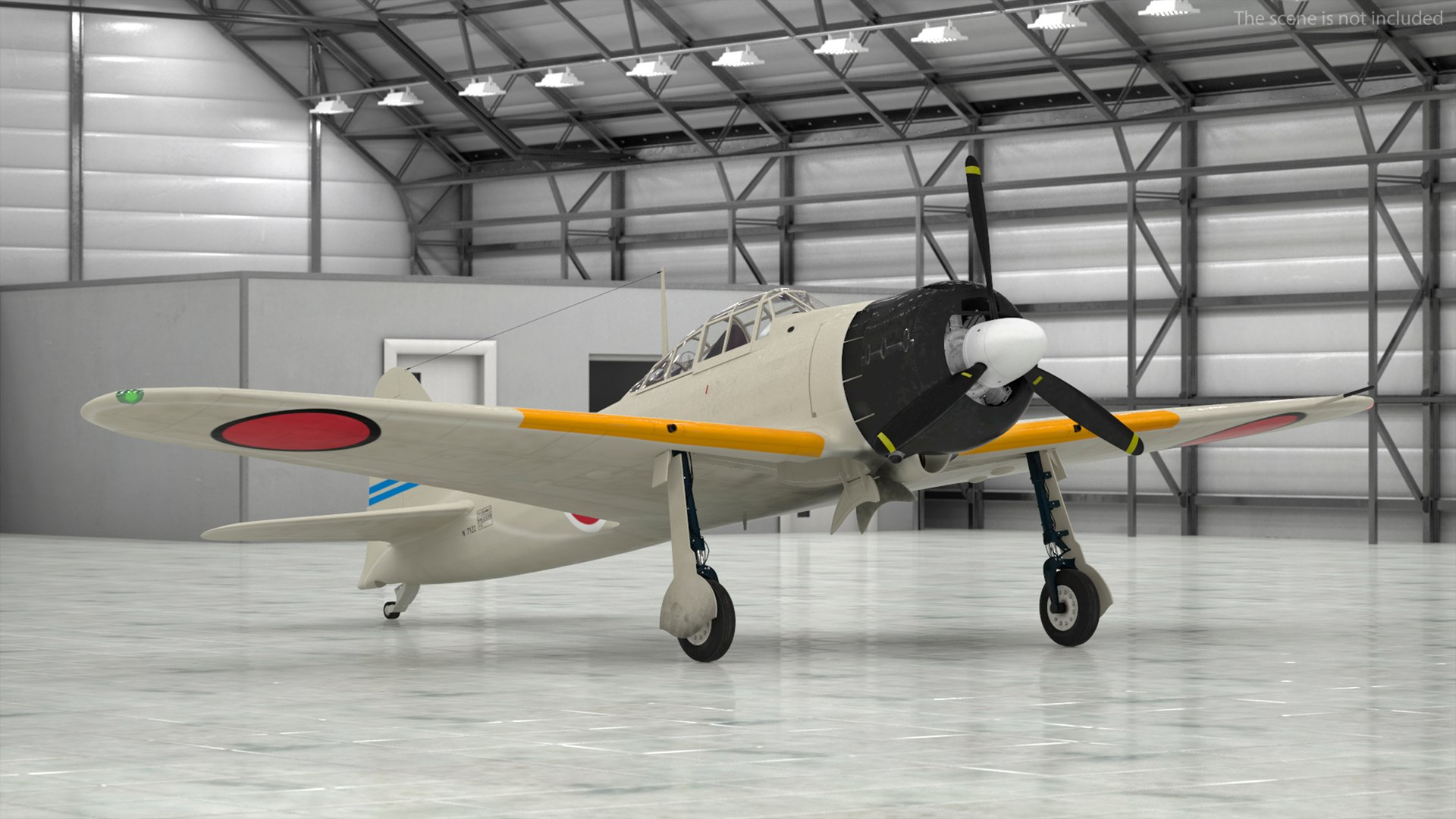 Mitsubishi A6M Zero Zeke Rigged Model - TurboSquid 2292335