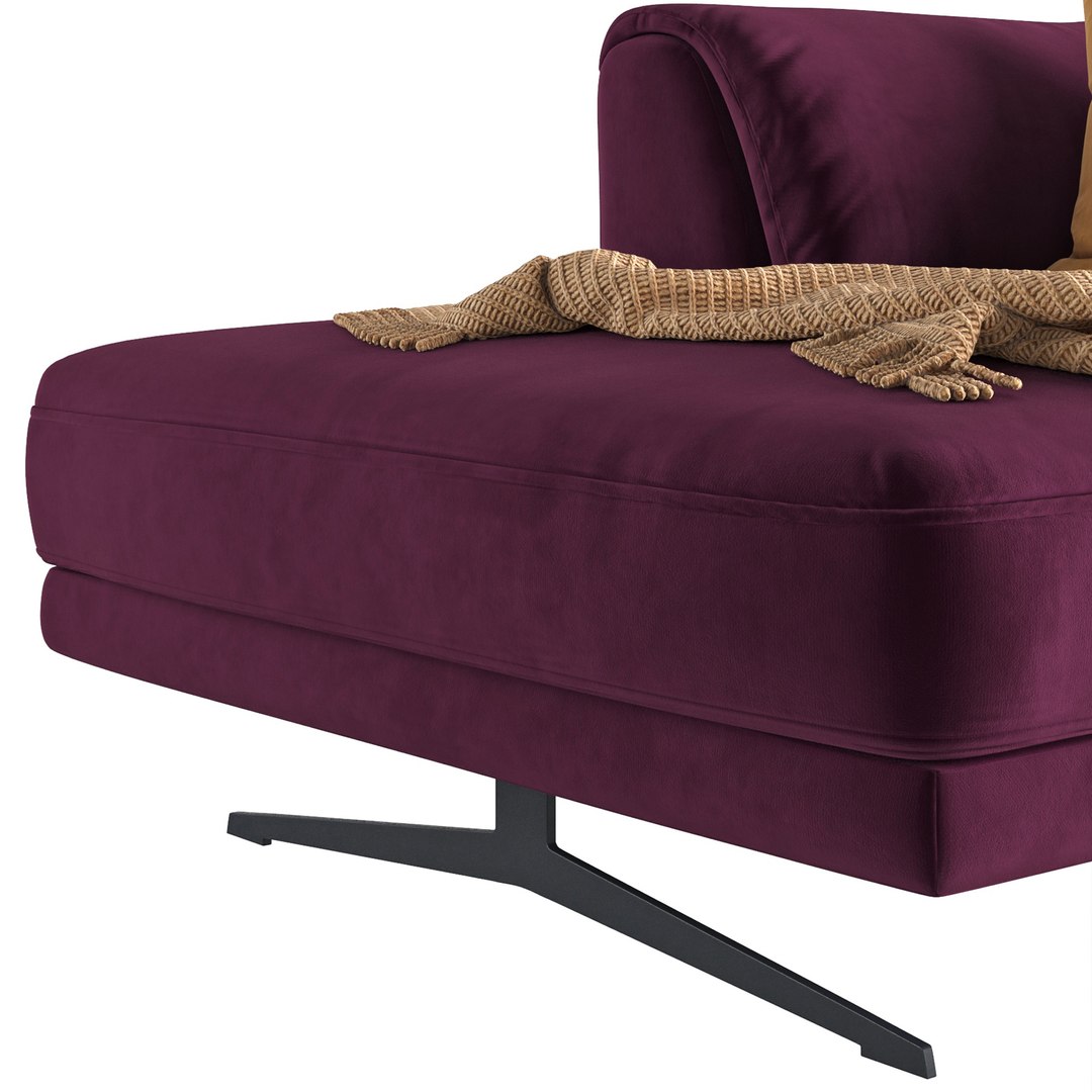 Daybed Marsala 3D Model - TurboSquid 2071505