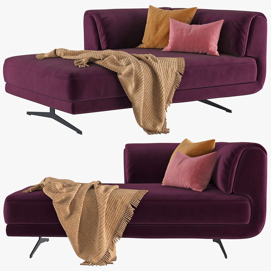 Daybed Marsala 3D Model - TurboSquid 2071505