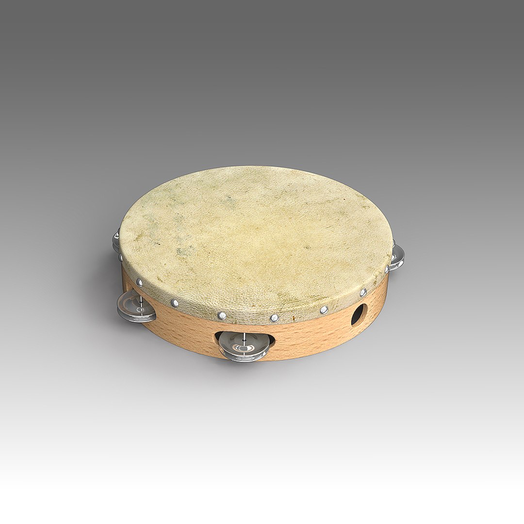3d Model Tambourine Musical Instruments
