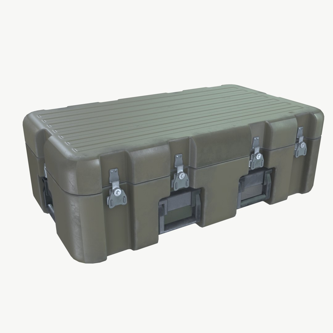 Metallic Crate Model - TurboSquid 2340829