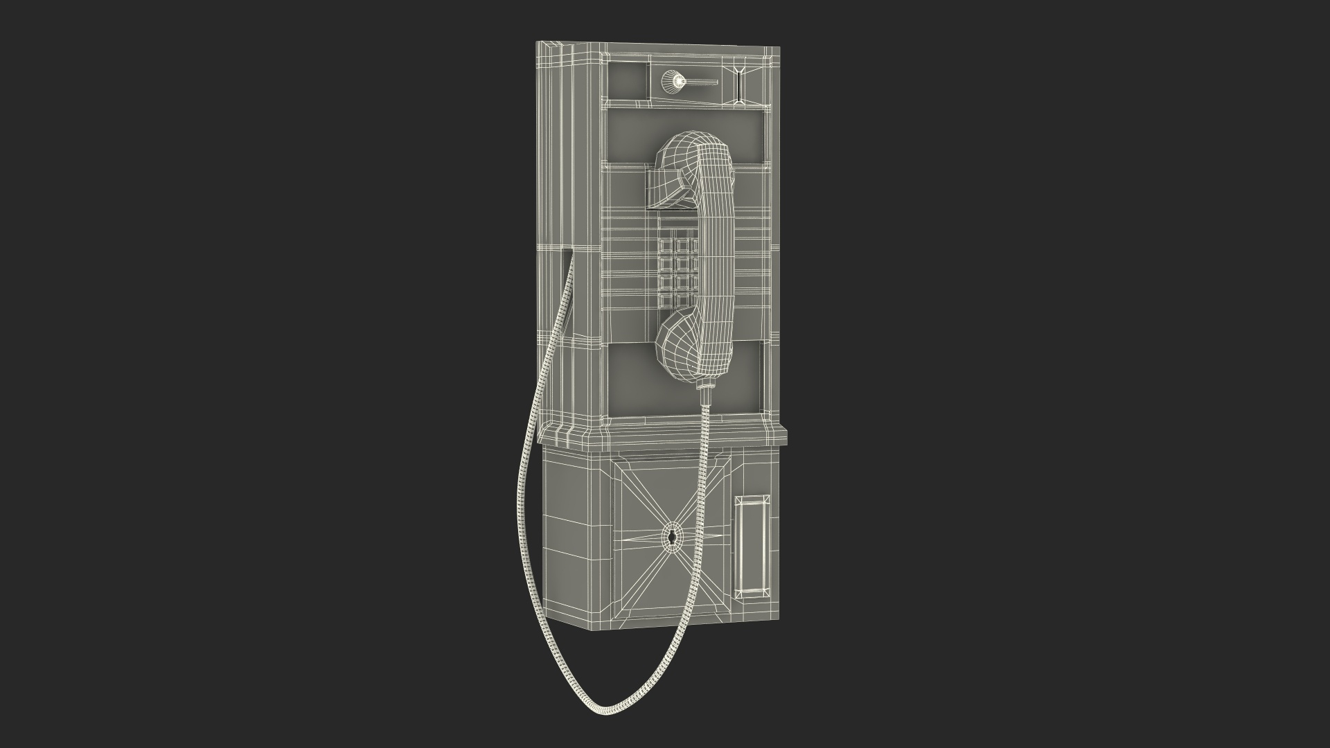 Vintage Public Payphone 3D Model - TurboSquid 2220545