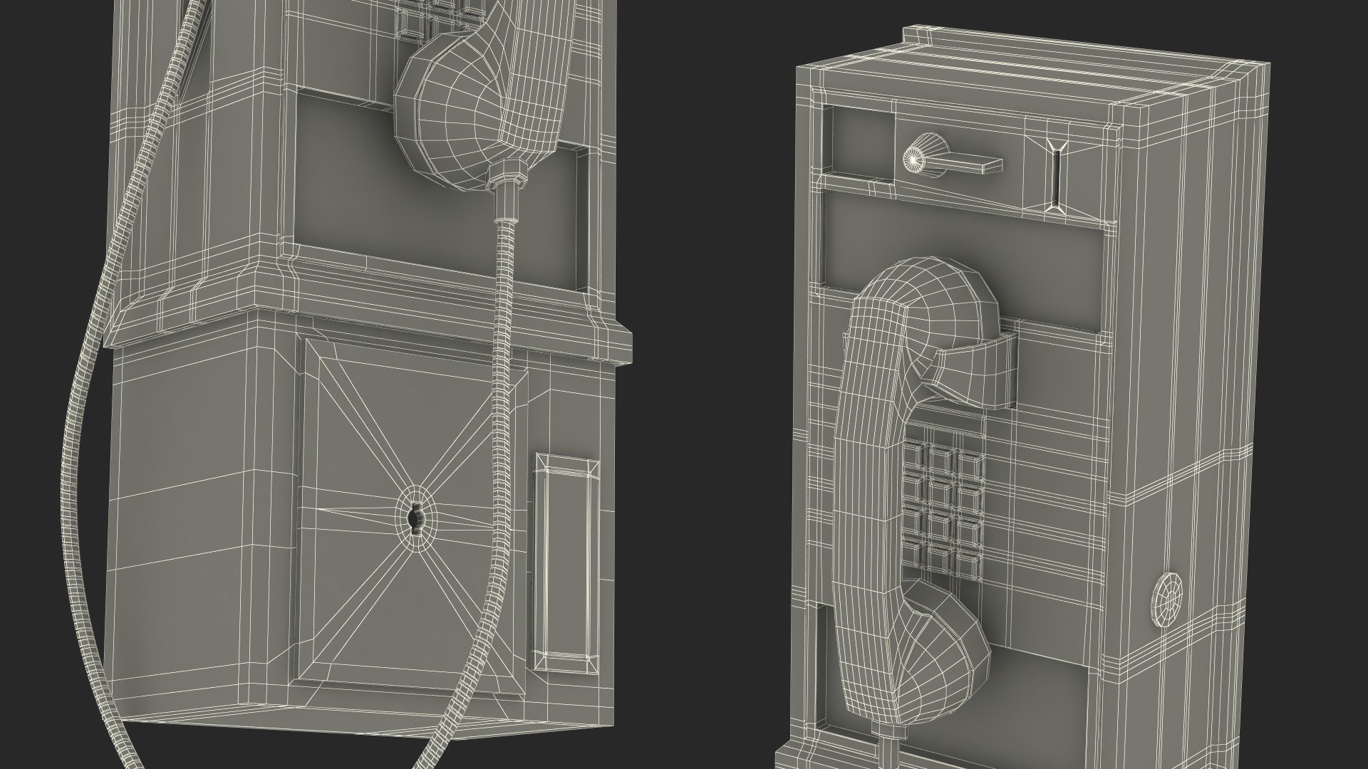 Vintage Public Payphone 3D Model - TurboSquid 2220545