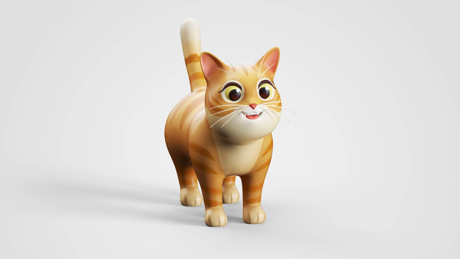 Cartoon Cat Model - TurboSquid 1998970