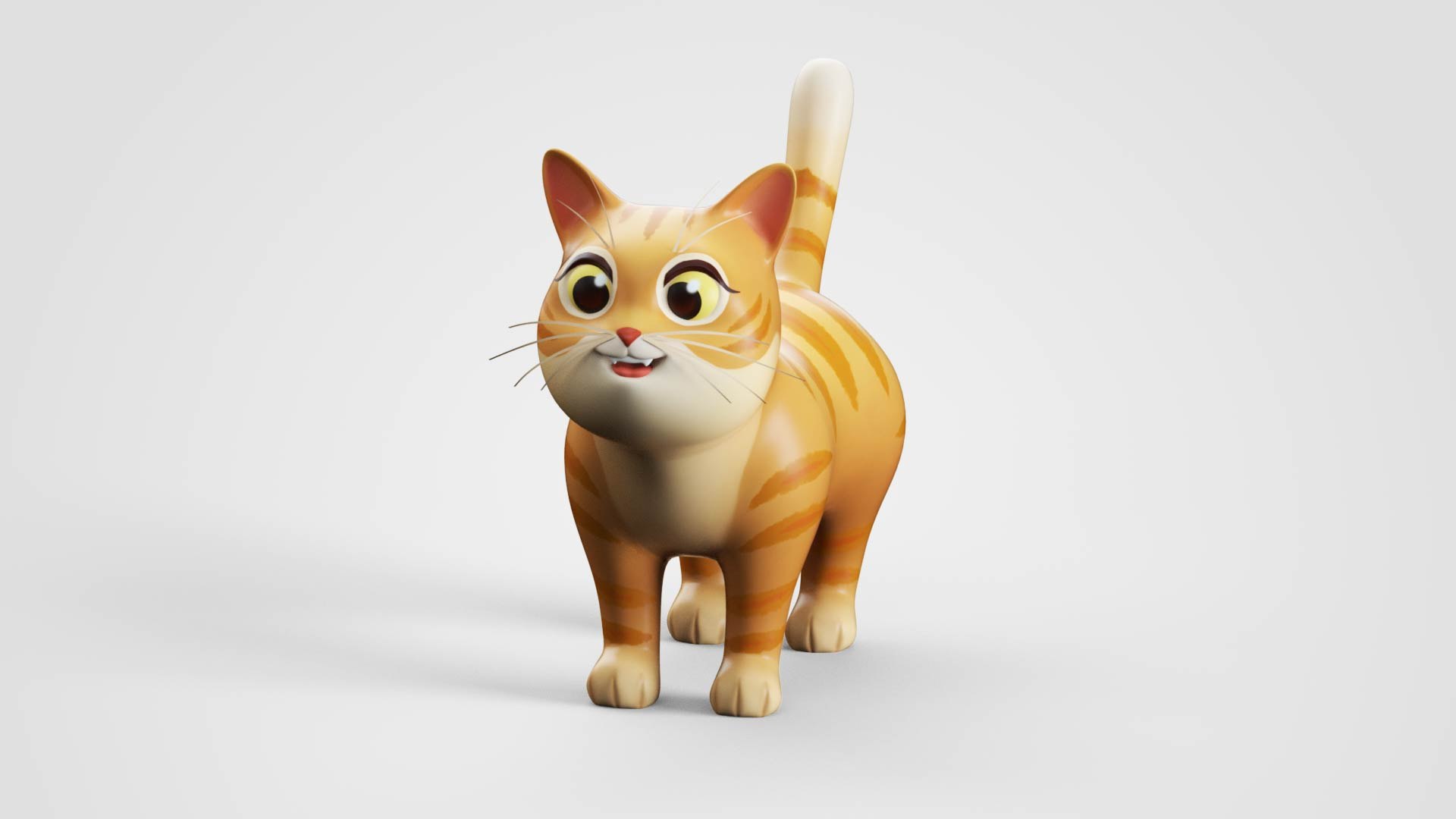 Cartoon Cat Model - TurboSquid 1998970