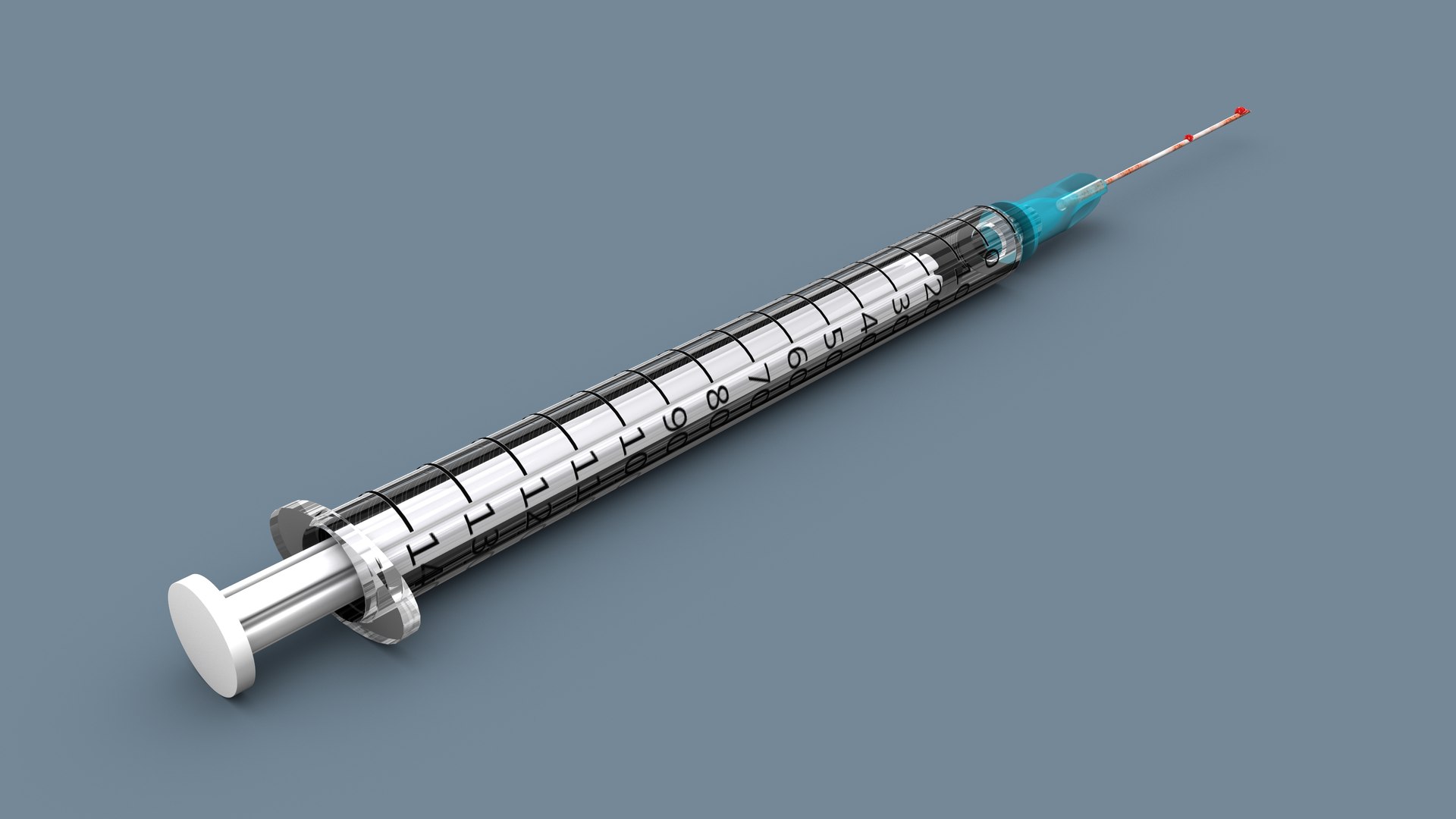 Contaminated Syringe 3D Model - TurboSquid 1803278