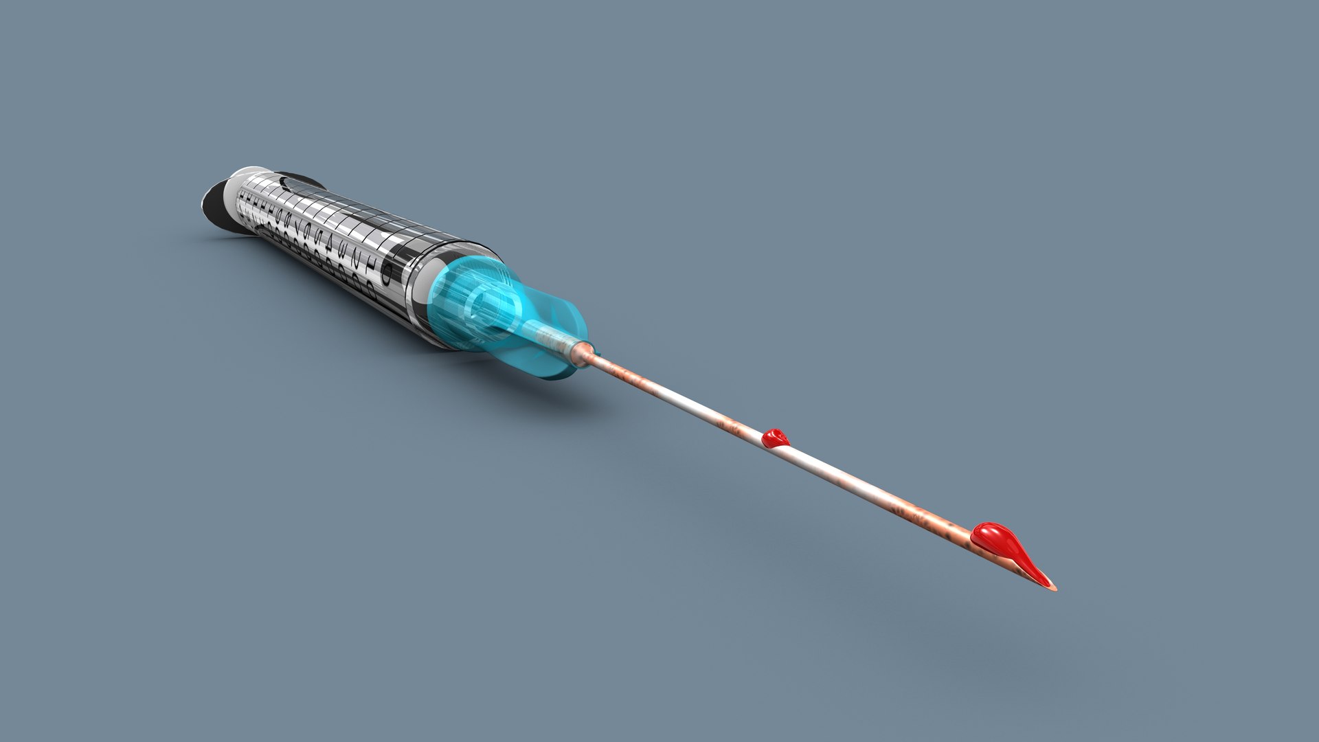 Contaminated Syringe 3D Model - TurboSquid 1803278