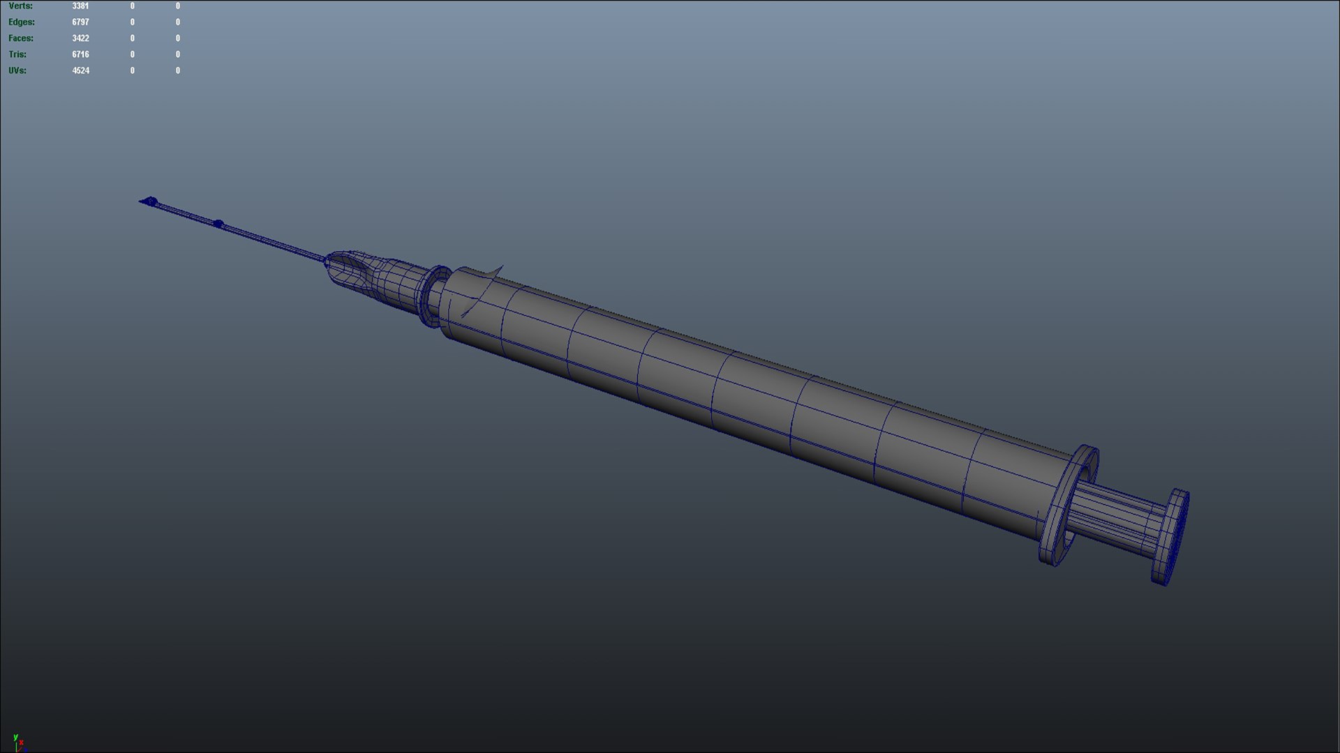 Contaminated Syringe 3D Model - TurboSquid 1803278