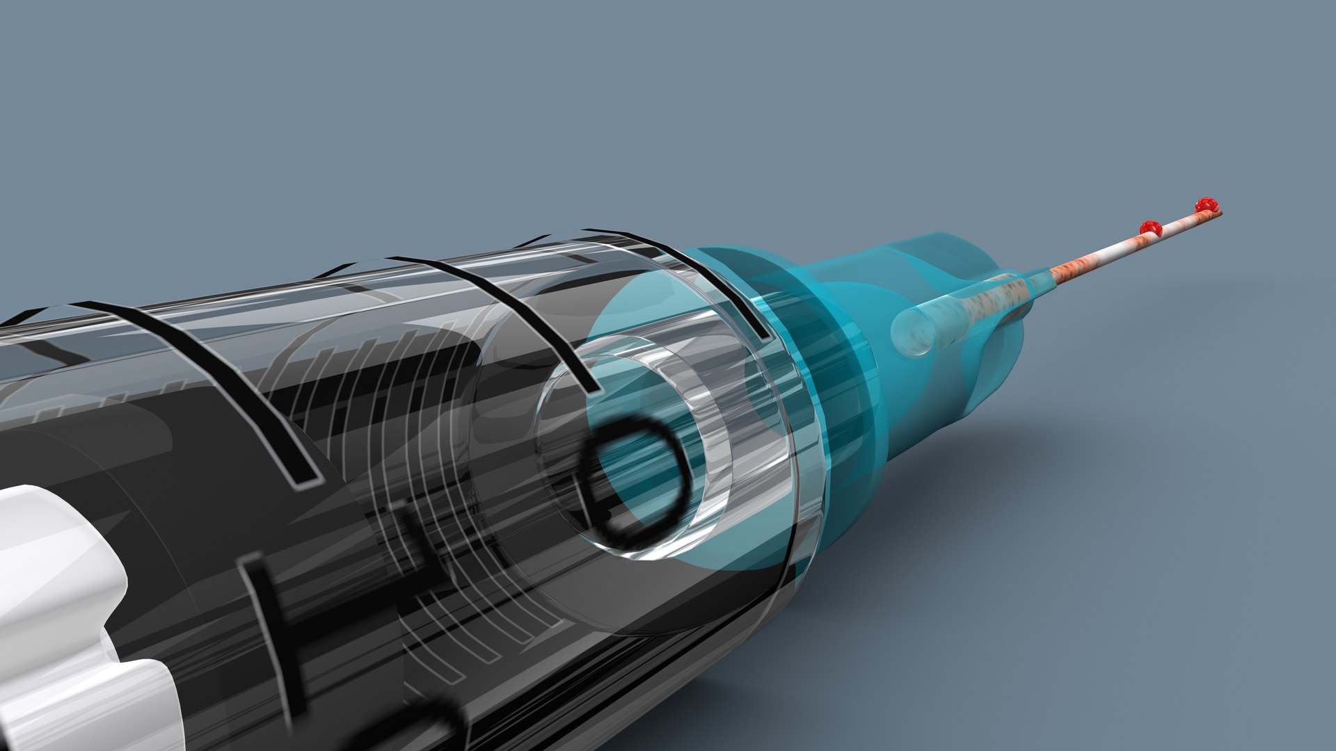 Contaminated Syringe 3D Model - TurboSquid 1803278