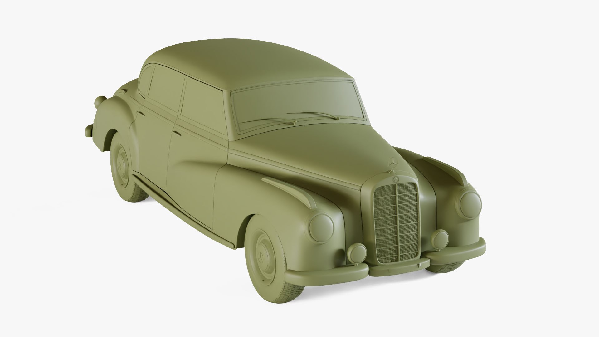 Mercedes-Benz 300 Limousine 1951 3D Model - TurboSquid 2529710