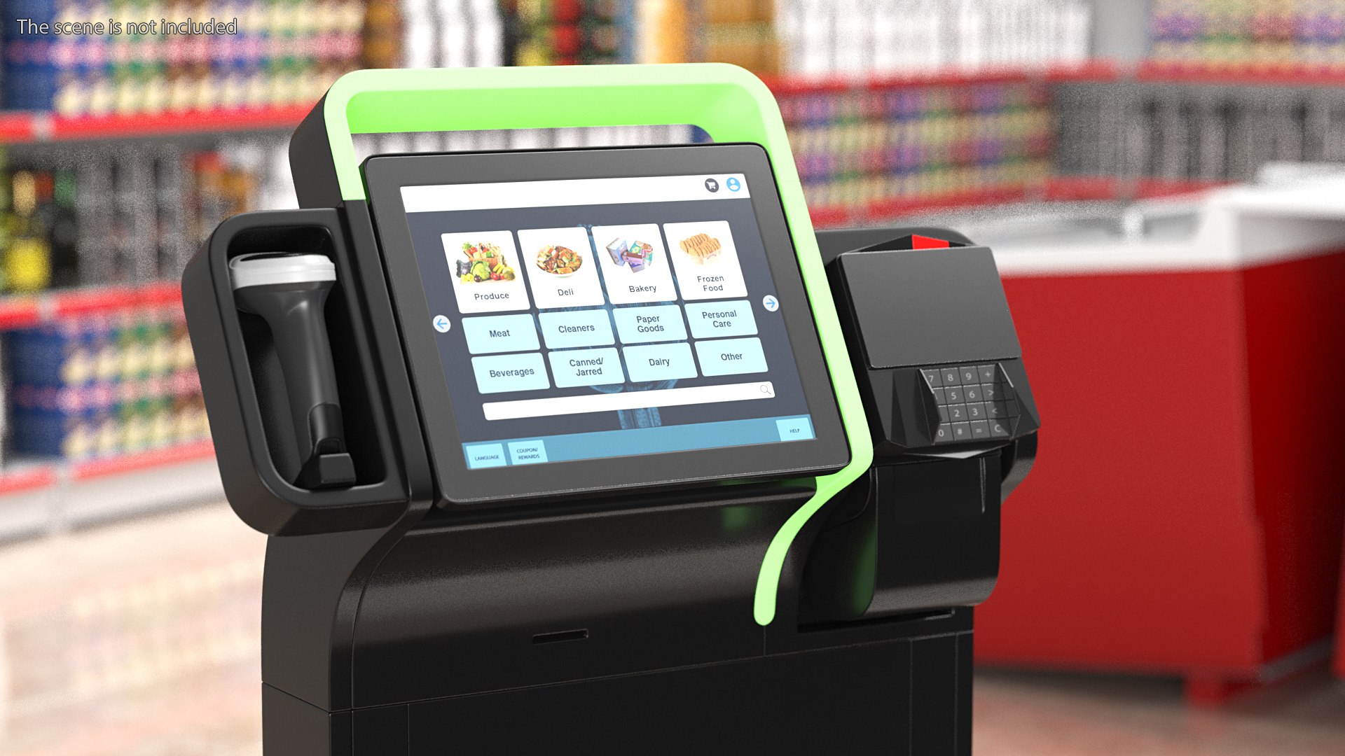 3D Self Checkout System Collection Model - TurboSquid 2087377