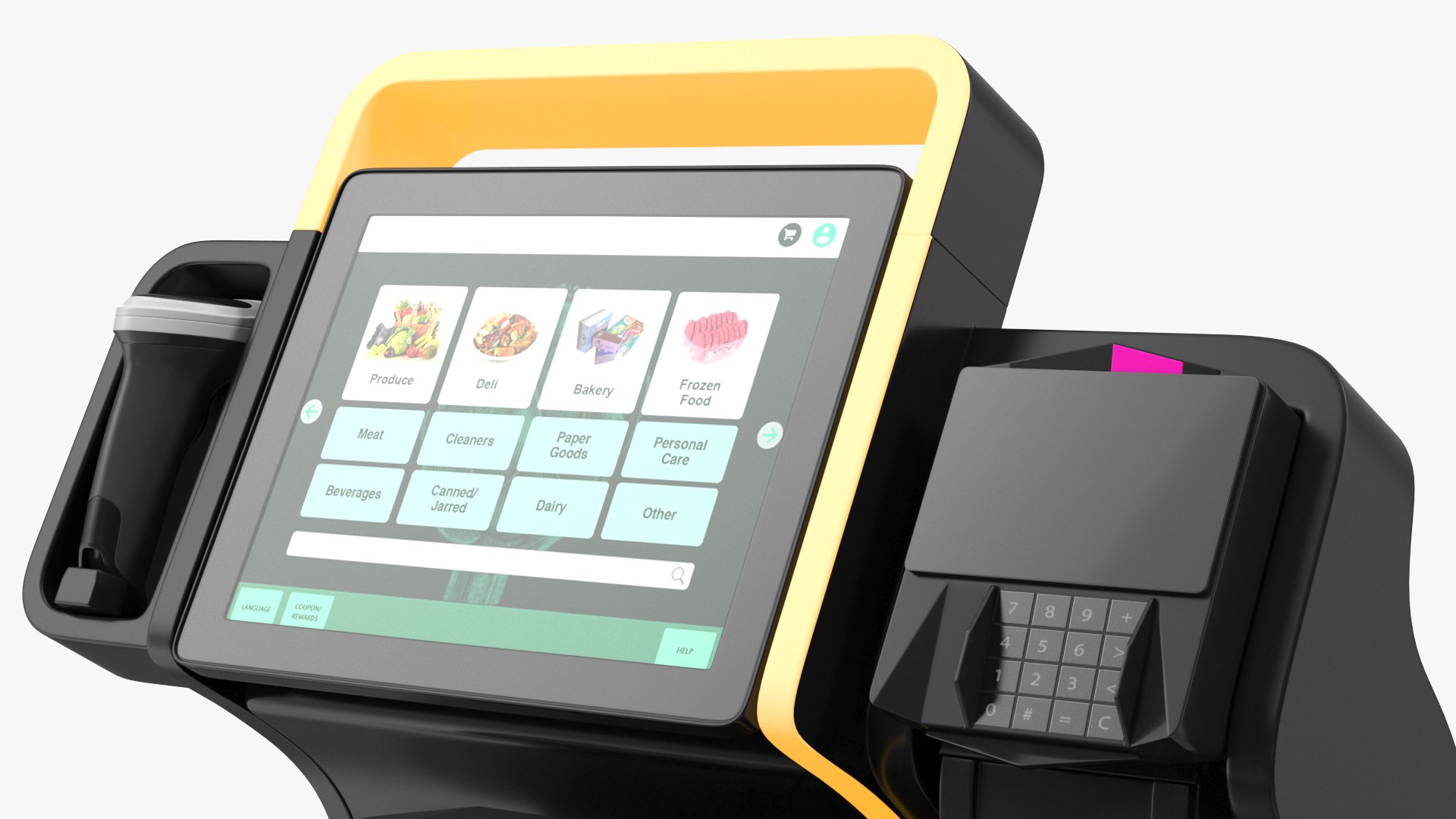 3D Self Checkout System Collection Model - TurboSquid 2087377