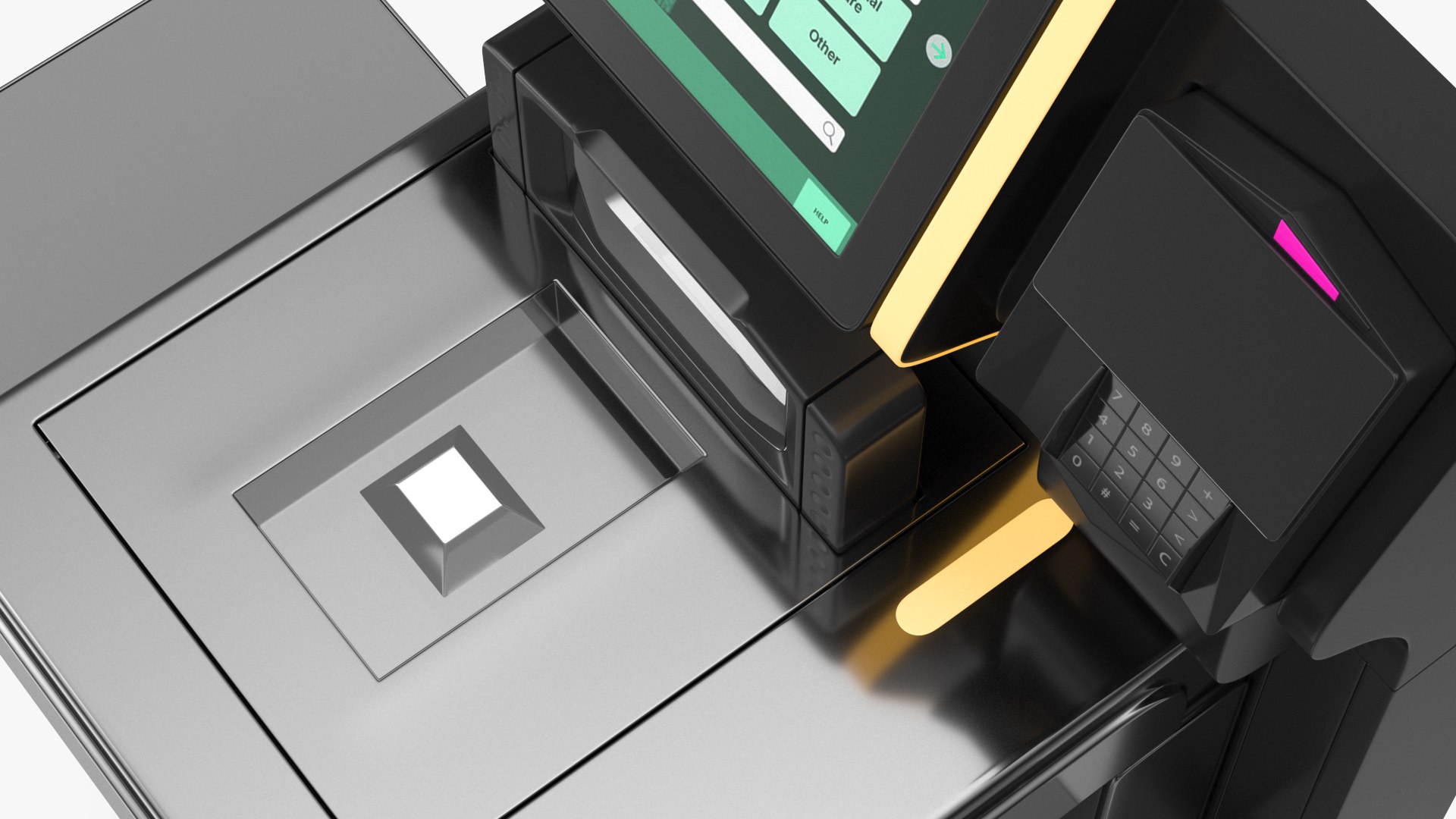 3D Self Checkout System Collection Model - TurboSquid 2087377
