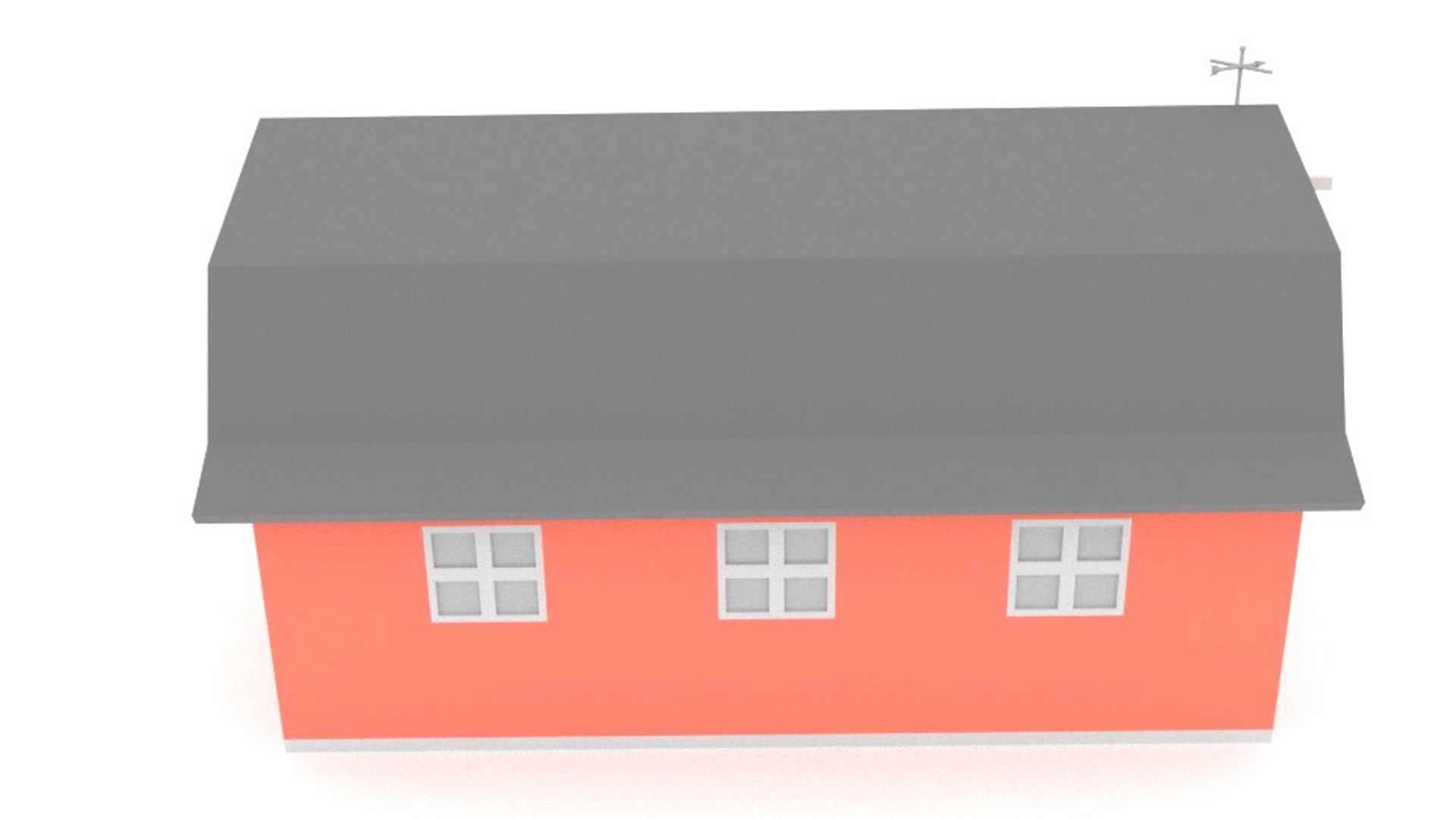 3d Blender Barn Model