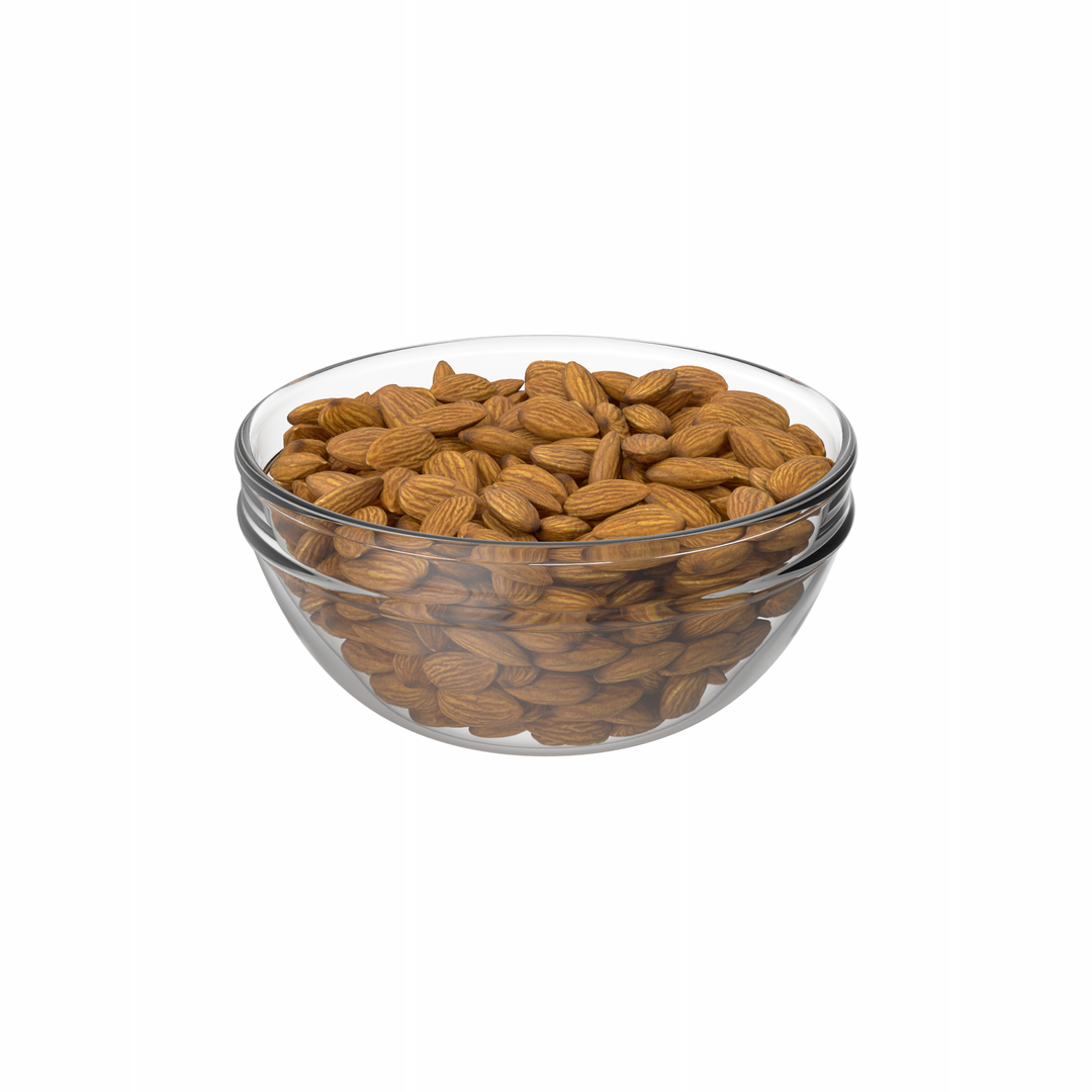 Almond Nuts In Bowl Model - TurboSquid 2489761