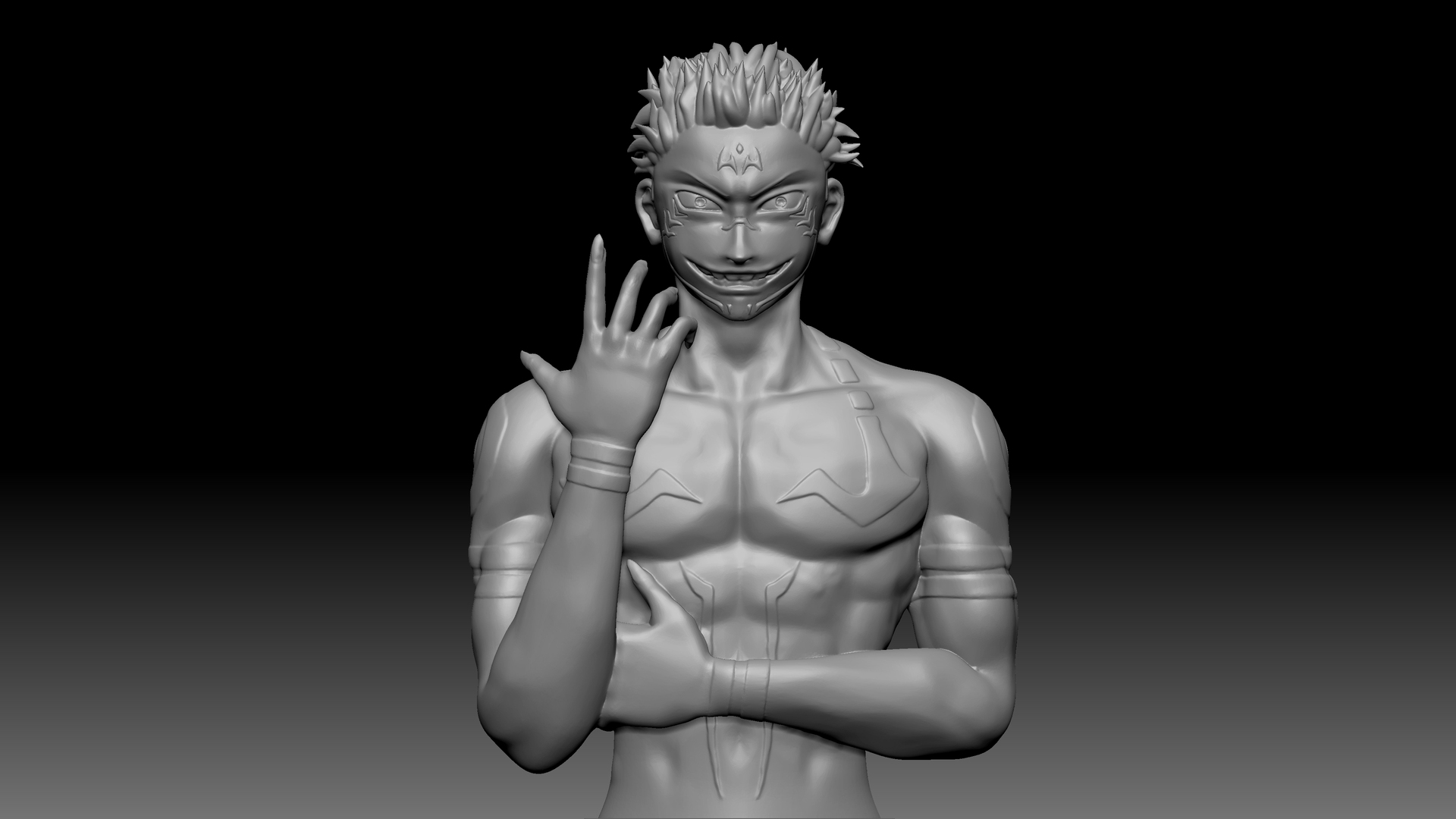modelo 3d Jujutsu Kaisen - Modelo imprimible en 3D de Sukuna ...
