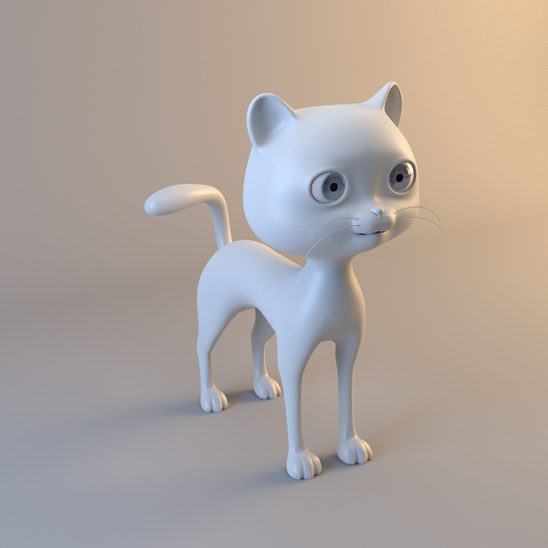Cat Modelled Ready 3d Model