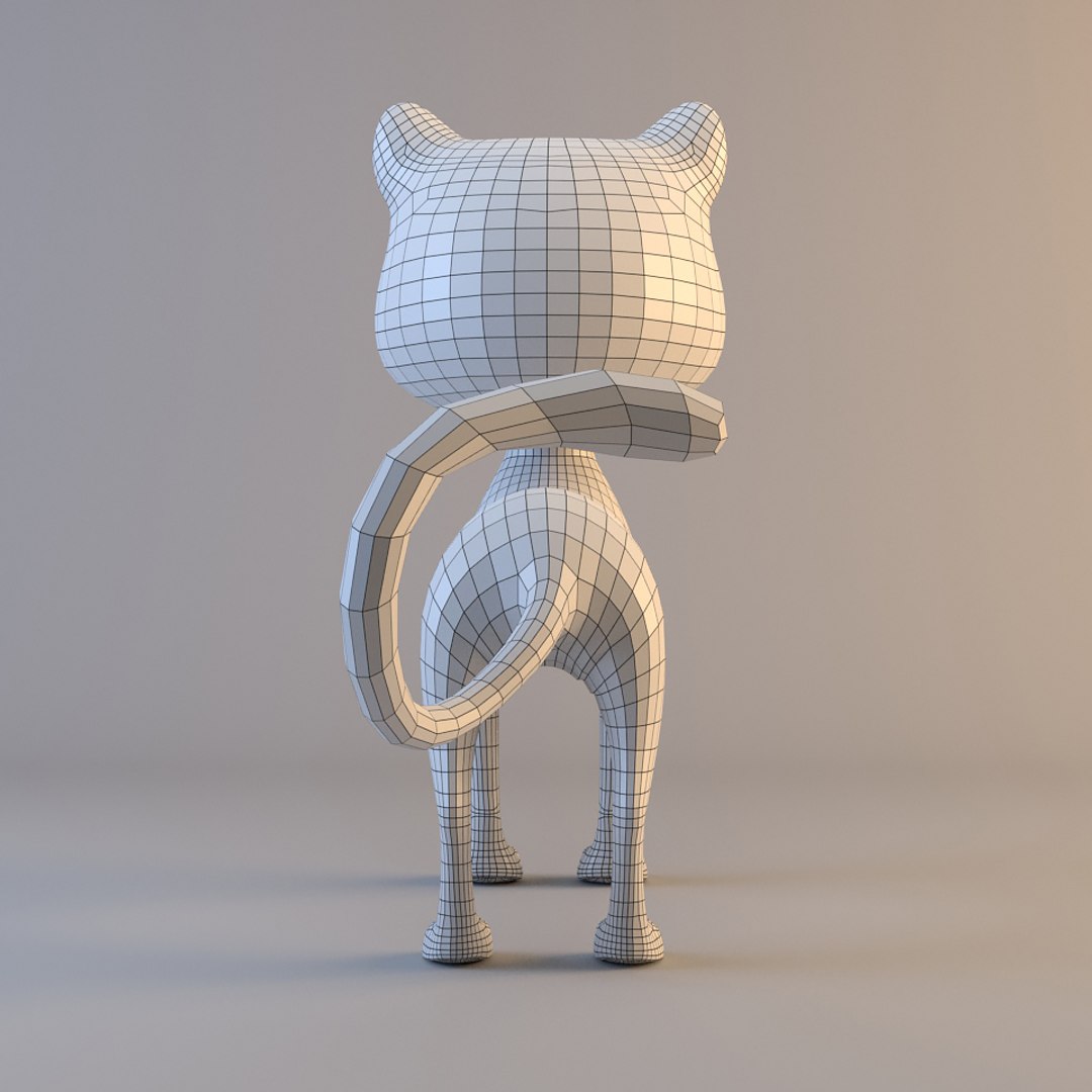 Cat Modelled Ready 3d Model