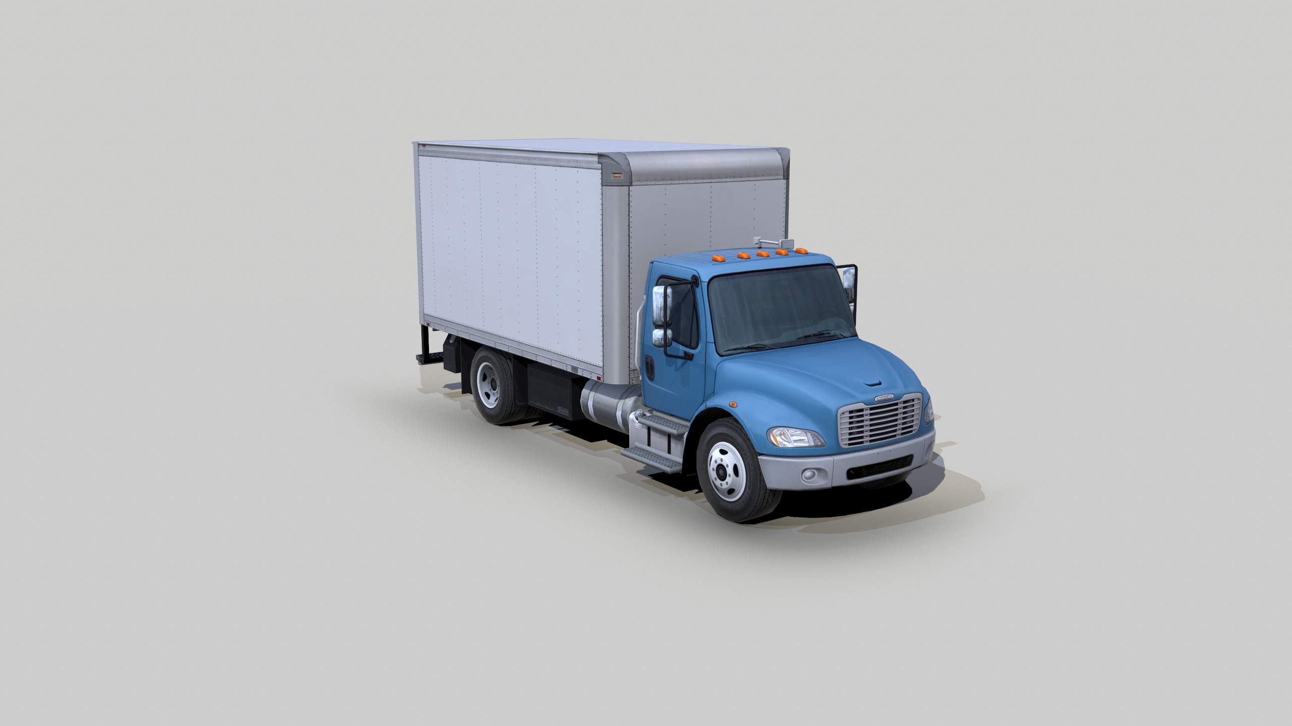 Freightliner Business Class M2 106 2004 Cargo Box s02 model ...