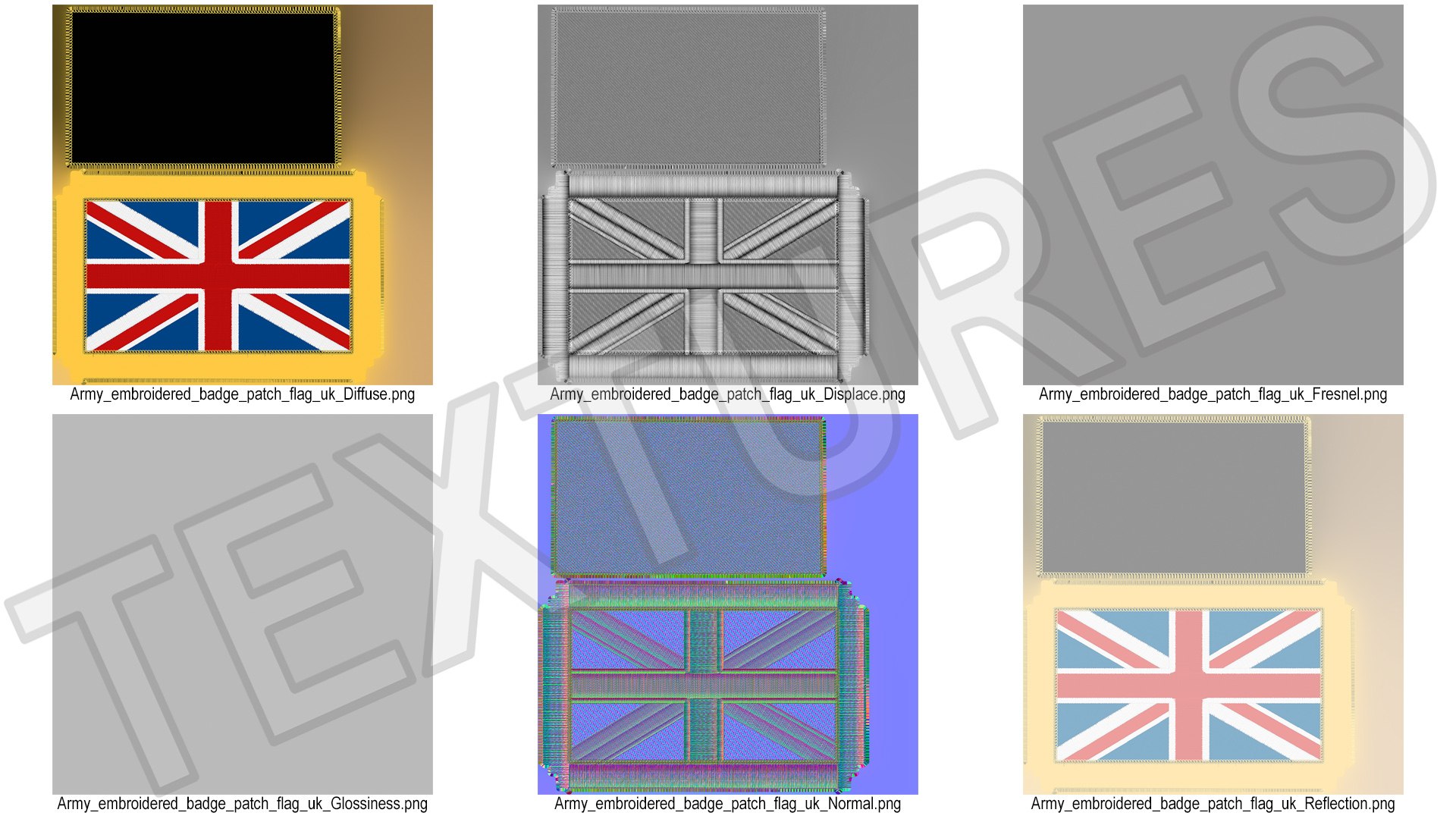 3D Great Britain Flag Patch Model - TurboSquid 2202470