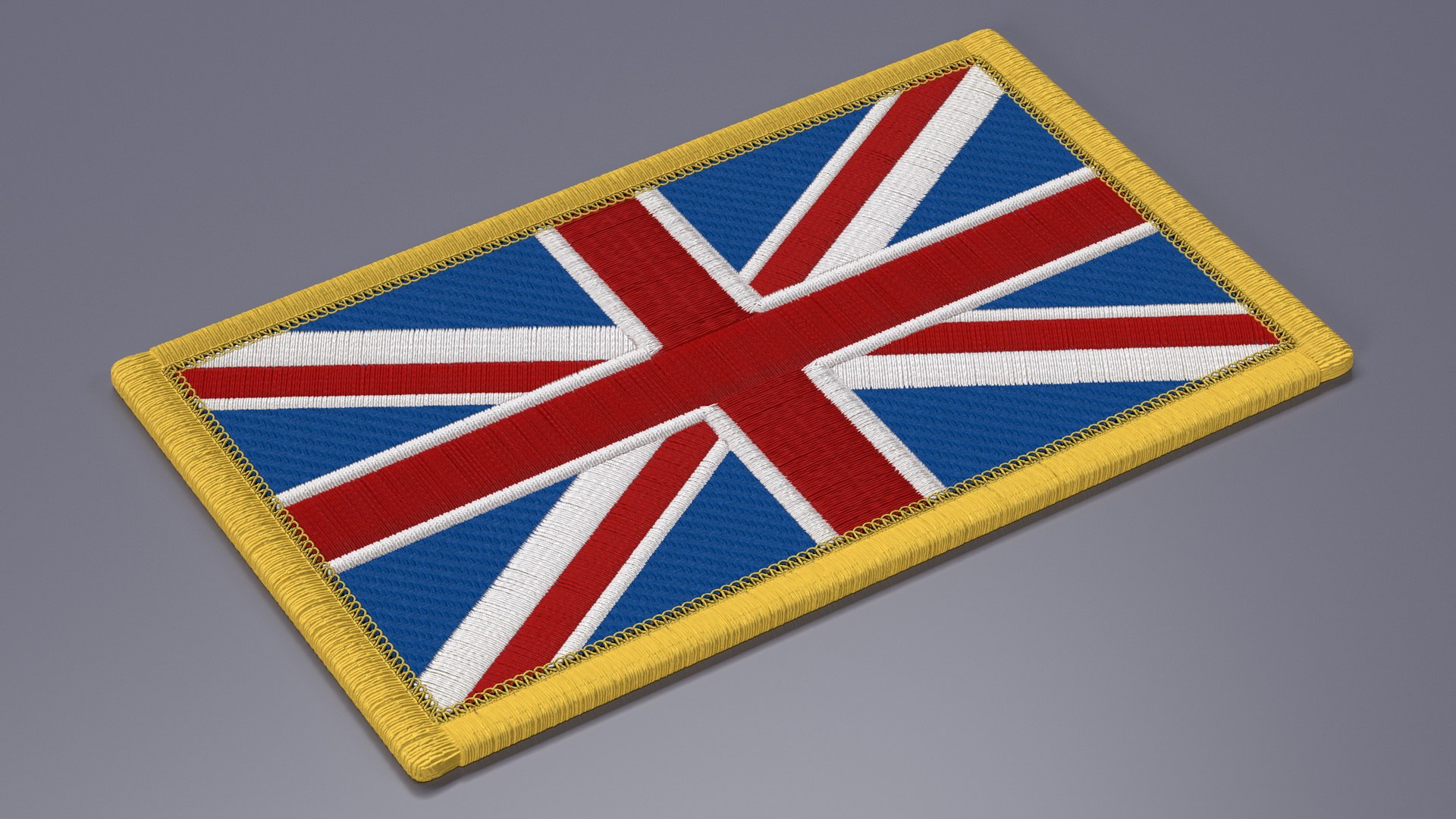 3D Great Britain Flag Patch Model - TurboSquid 2202470