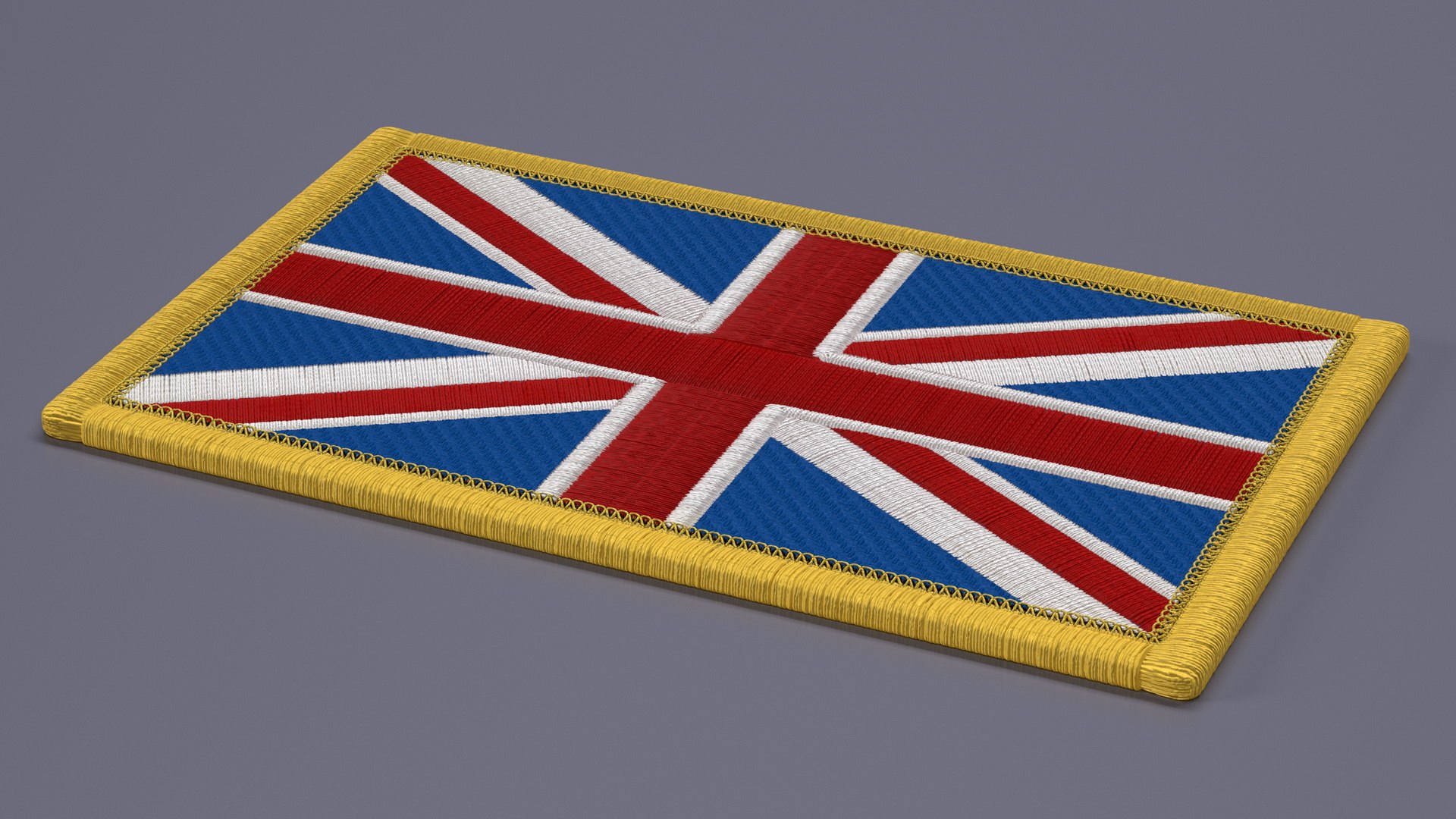 3D Great Britain Flag Patch Model - TurboSquid 2202470